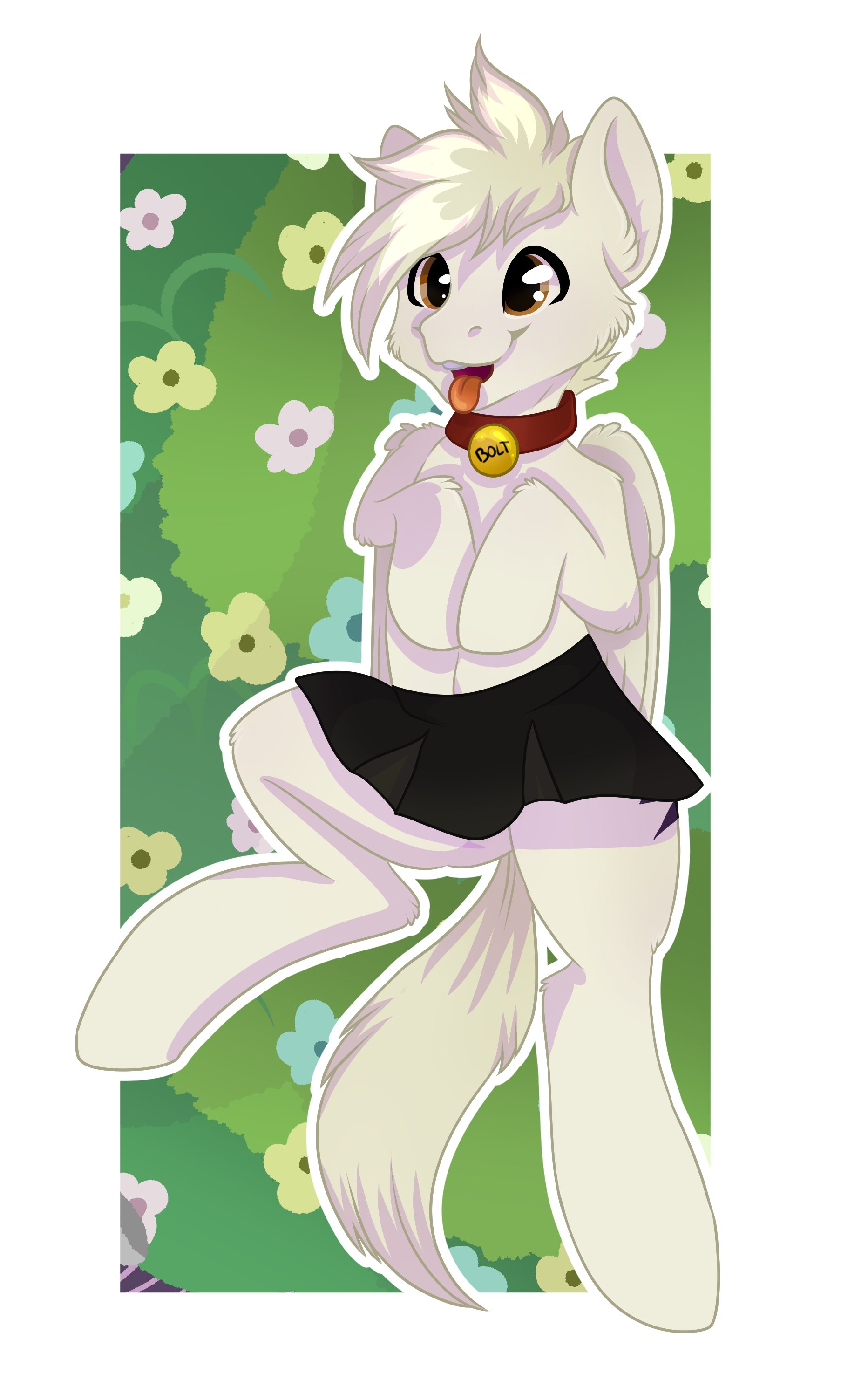 #3610118 - safe, alternate version, artist:annuthecatgirl, oc, oc only, oc:bolt the super pony ...