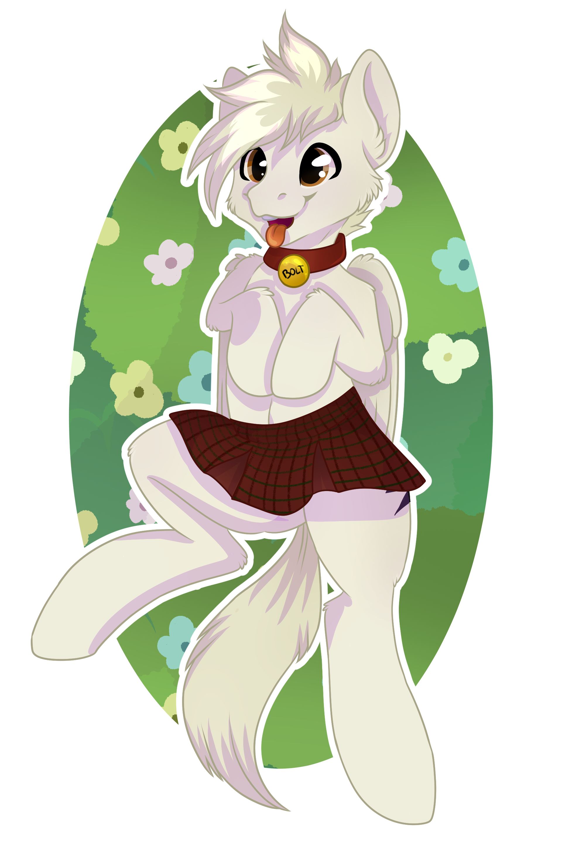 #3610121 - safe, alternate version, artist:annuthecatgirl, oc, oc only, oc:bolt the super pony ...