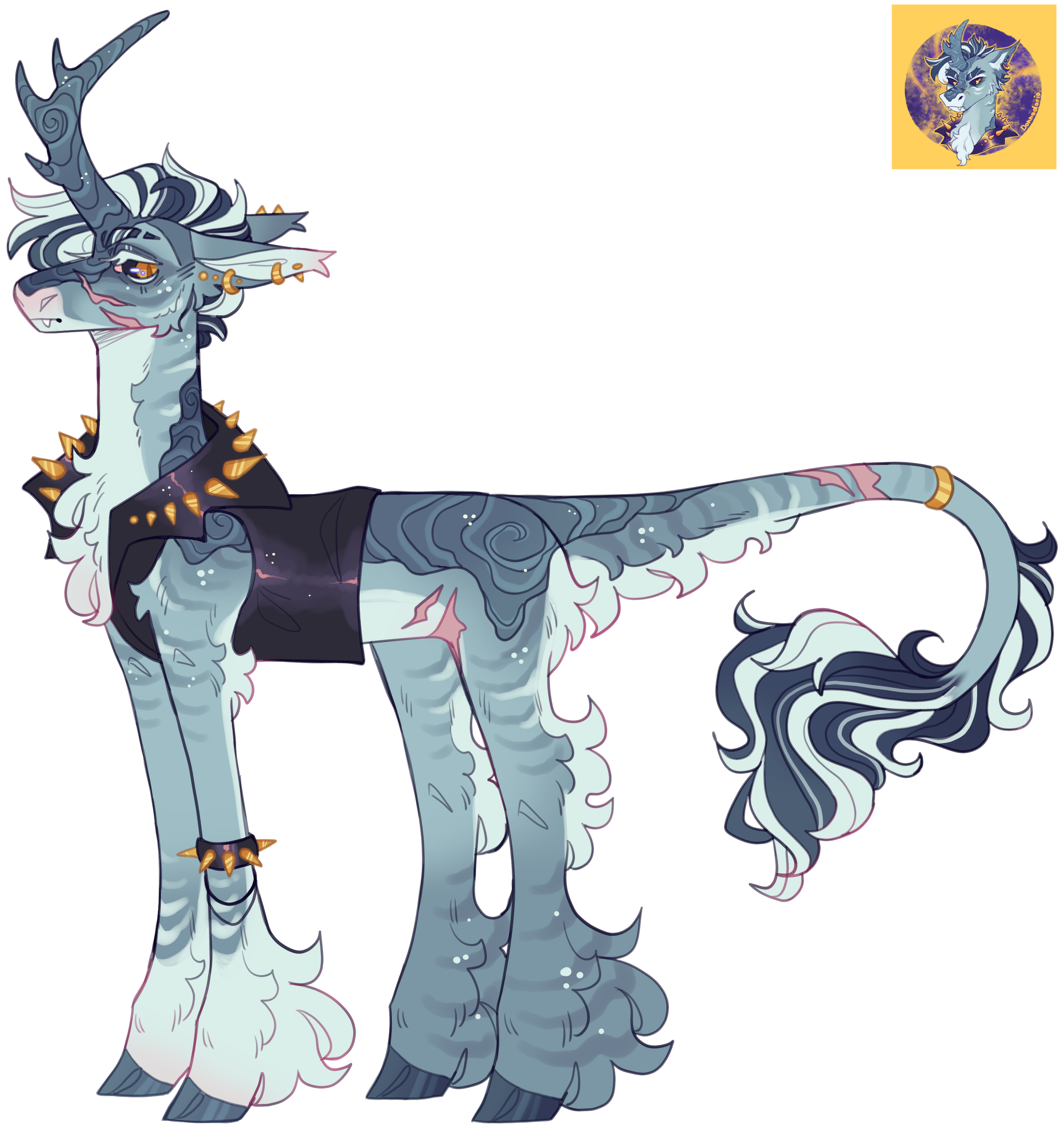 #3610673 - safe, artist:sleepy-nova, oc, oc only, oc:shadow steel, pony, unicorn, clothes ...