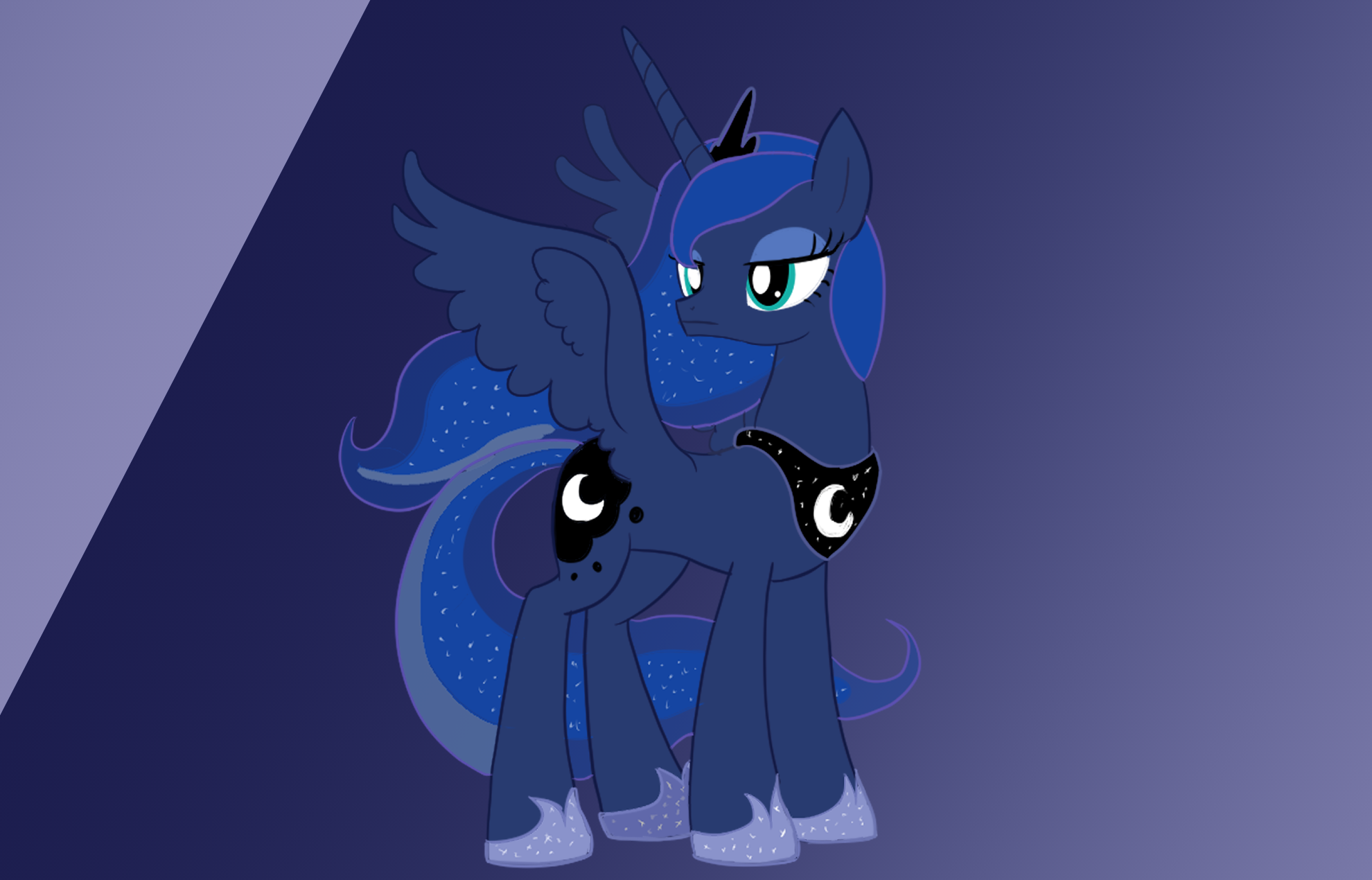 #3611024 - safe, artist:deiv_2008, princess luna, alicorn, pony, g4 ...