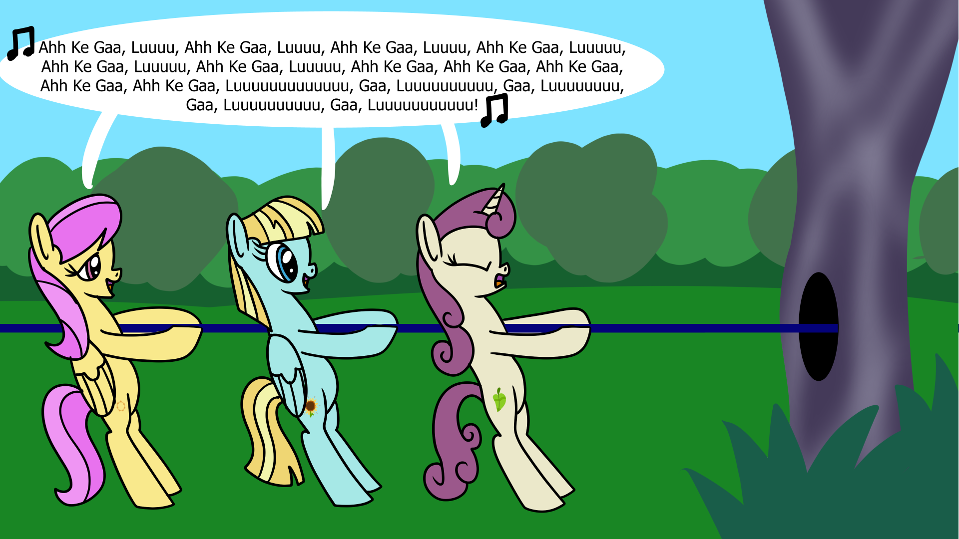 #3613008 - safe, artist:platinumdrop, helia, nook, sunny rays, pony, g4 ...