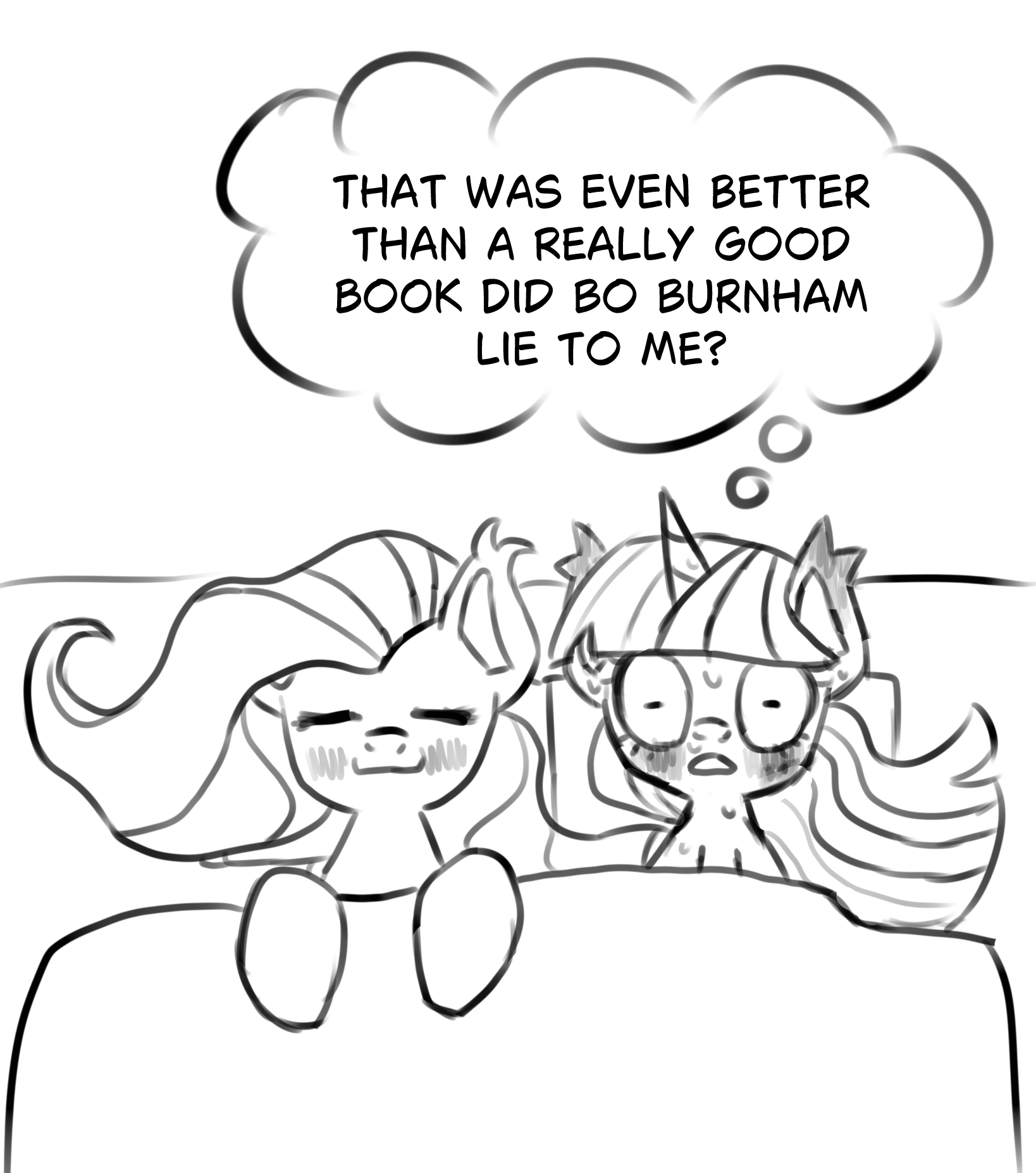 #3613315 - suggestive, artist:simpledoggo, fluttershy, twilight sparkle, pegasus, pony, unicorn ...