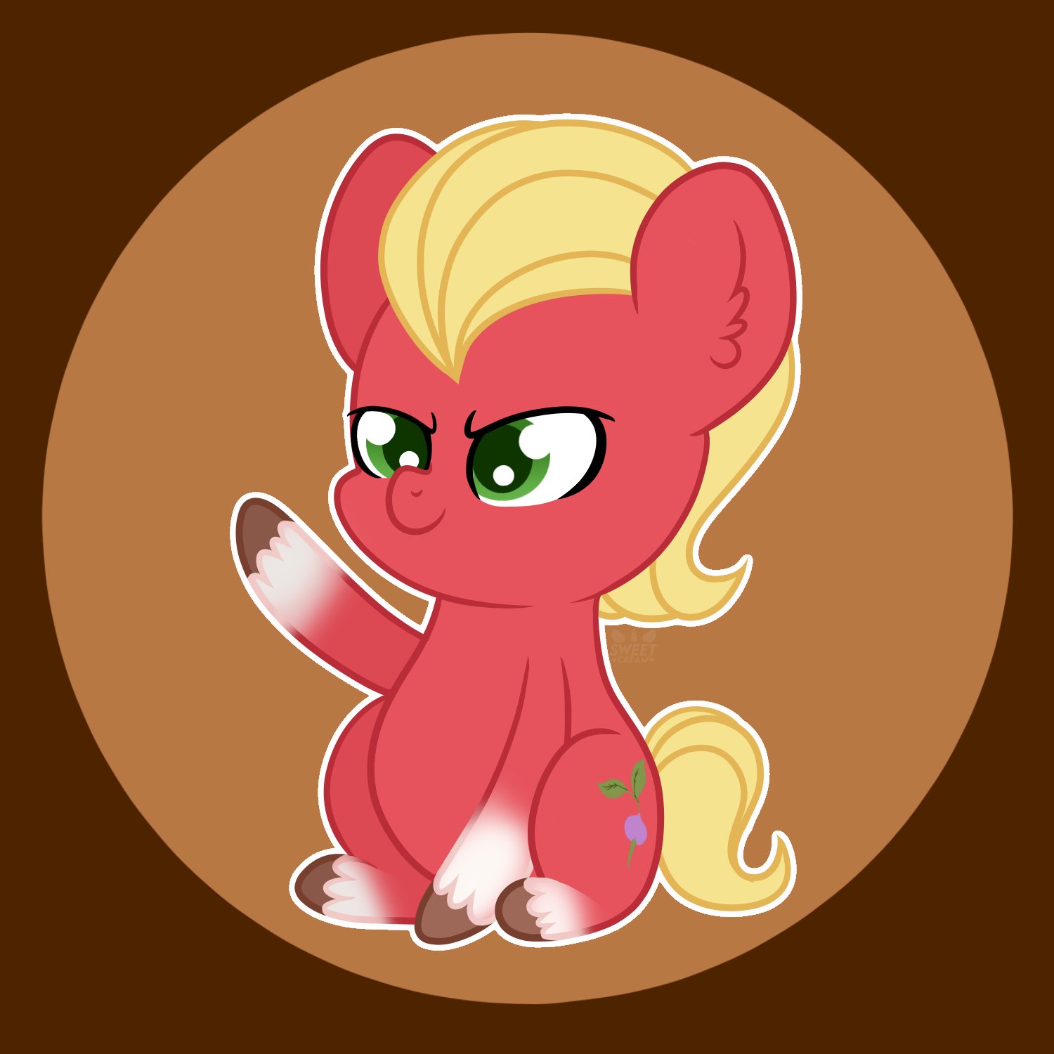 #3613484 - safe, artist:sweet cream, sprout cloverleaf, earth pony, pony, g5, abstract ...