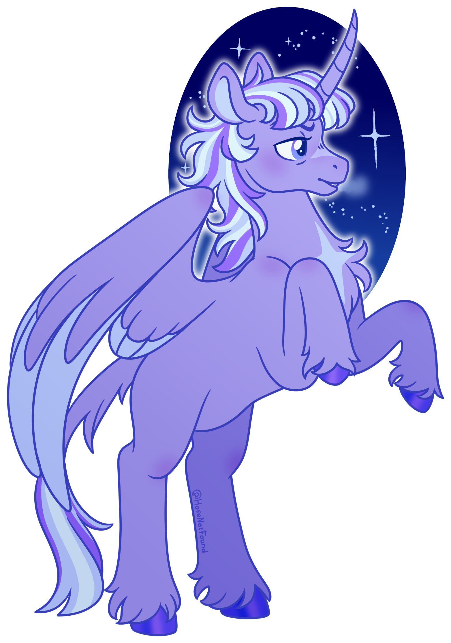 #3614023 - safe, artist:hopenotfound, oc, oc only, oc:starstruck lulamoon sparkle, alicorn, pony ...