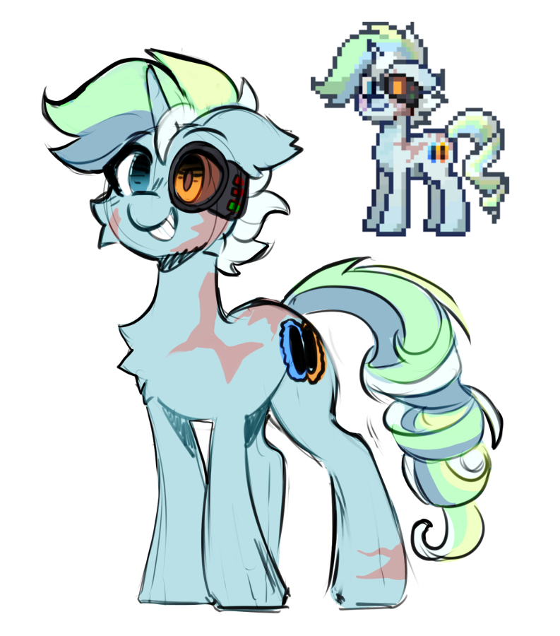 #3614079 - safe, artist:star-theft, oc, oc only, oc:gateway, pony ...