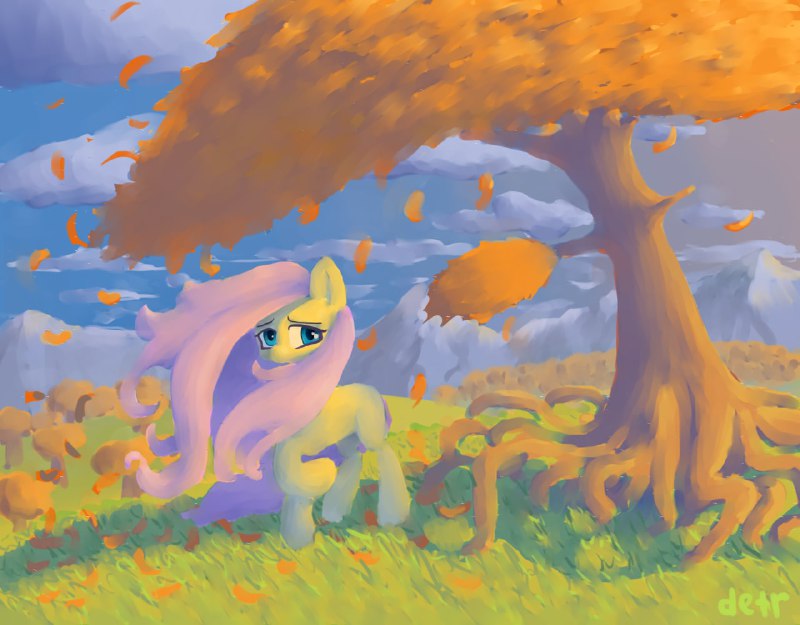 #3598668 - safe, artist:detr222, fluttershy, earth pony, pony, g4 ...