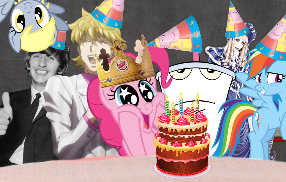 #3598884 - safe, artist:pisskink95, derpy hooves, pinkie pie, rainbow ...