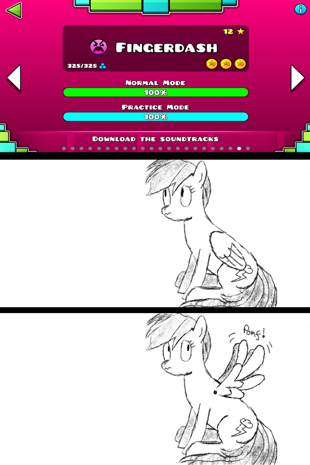 #3615232 - suggestive, artist:kishosei, rainbow dash, pegasus, pony, g4 ...