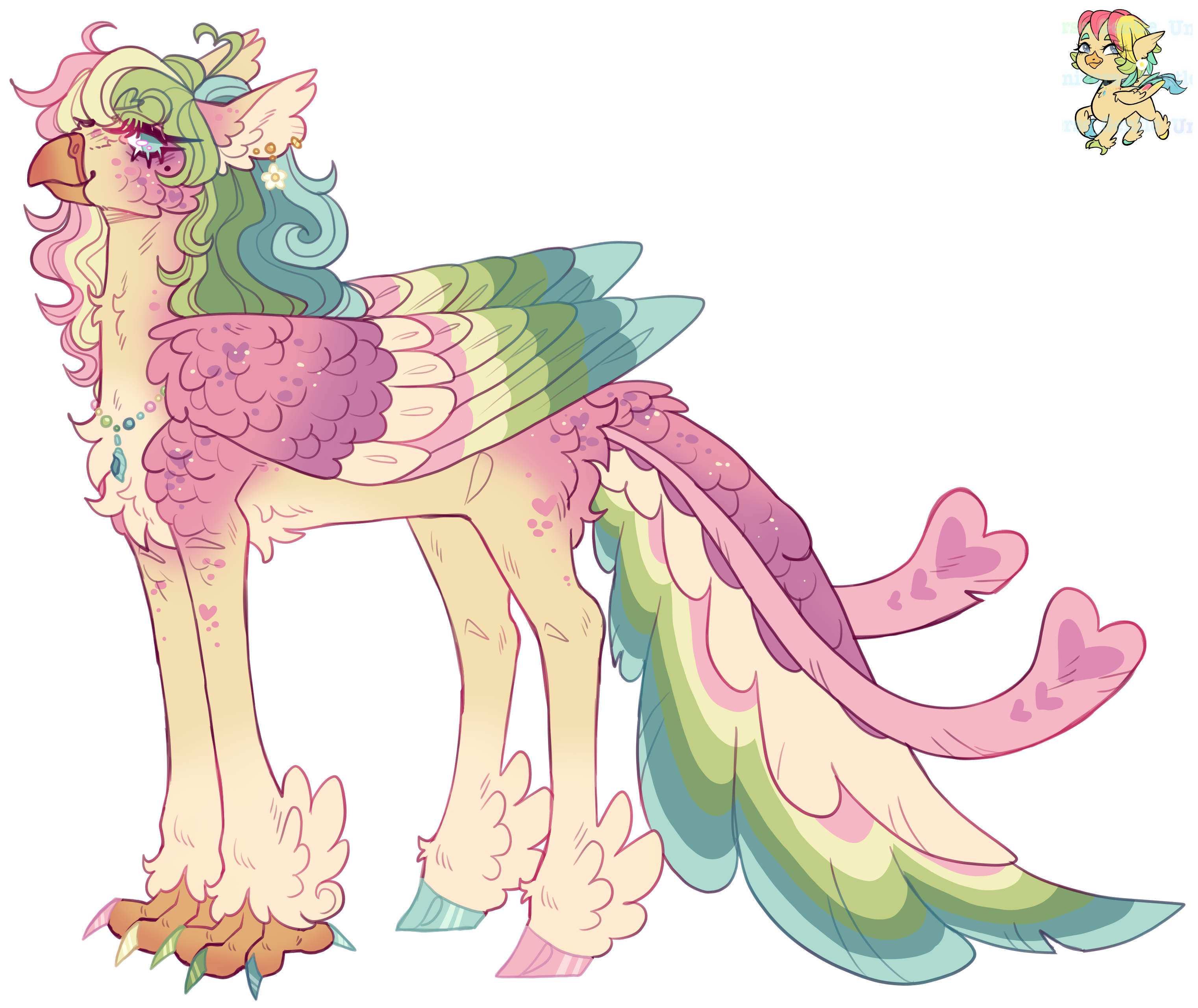 #3599929 - safe, artist:sleepy-nova, oc, oc only, oc:songbird serenade, classical hippogriff ...