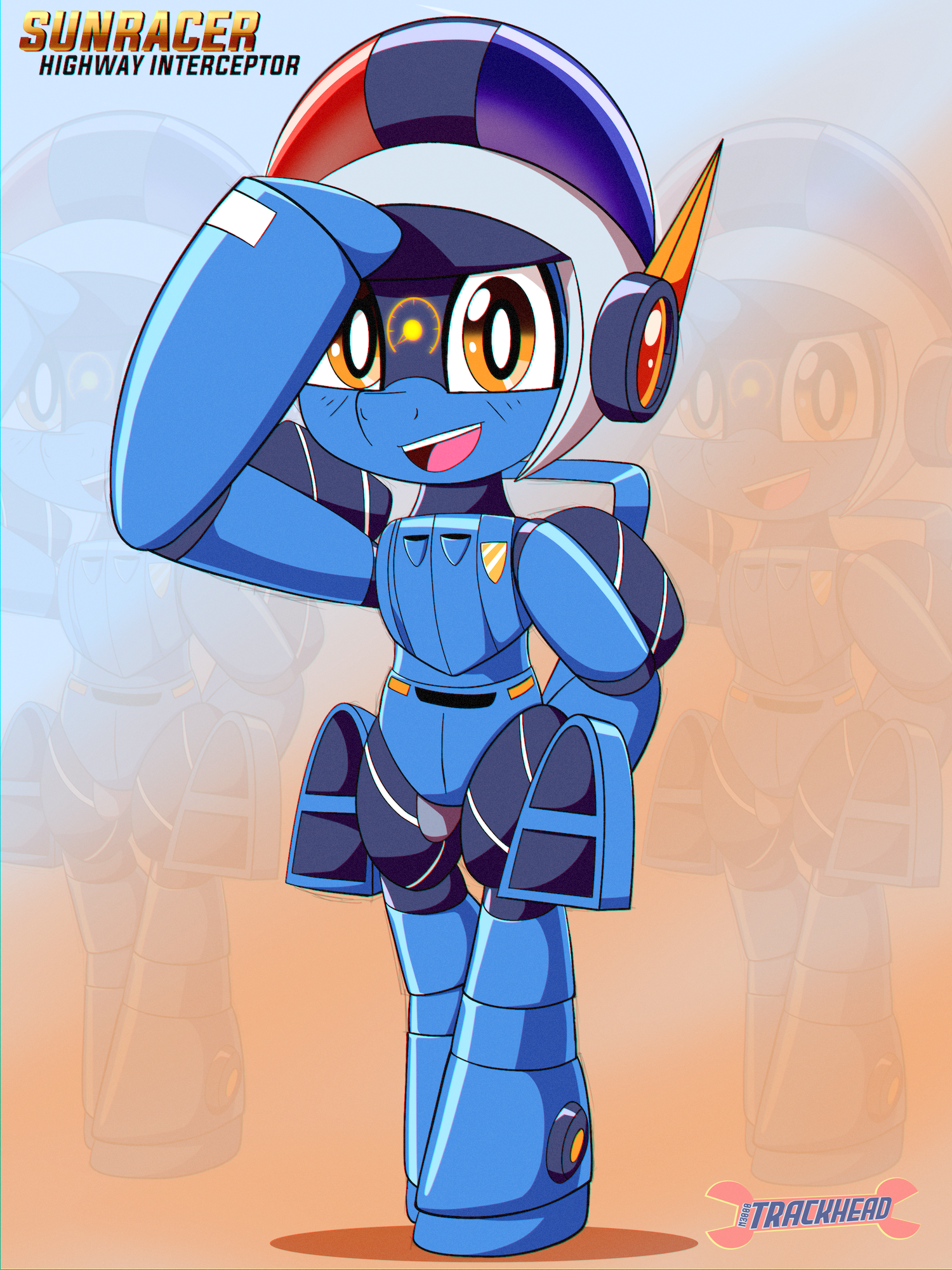 #3599951 - safe, artist:trackheadtherobopony, oc, oc only, oc:sunracer ...