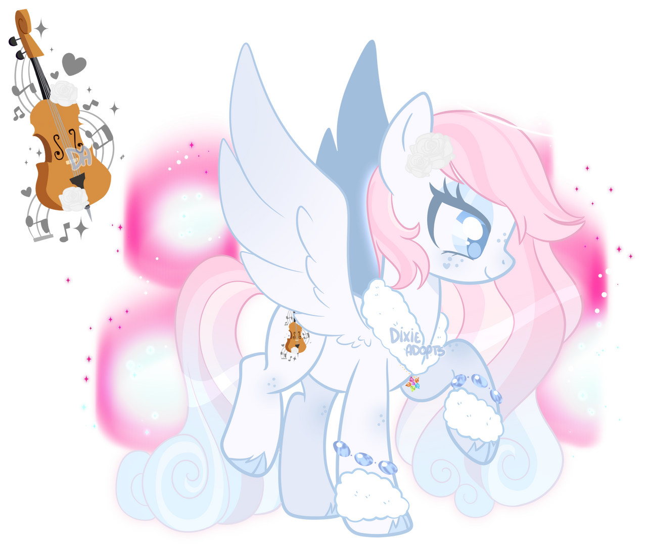 #3600049 - safe, artist:dixieadopts, oc, oc only, oc:amora screech, pegasus, pony, female, halo ...