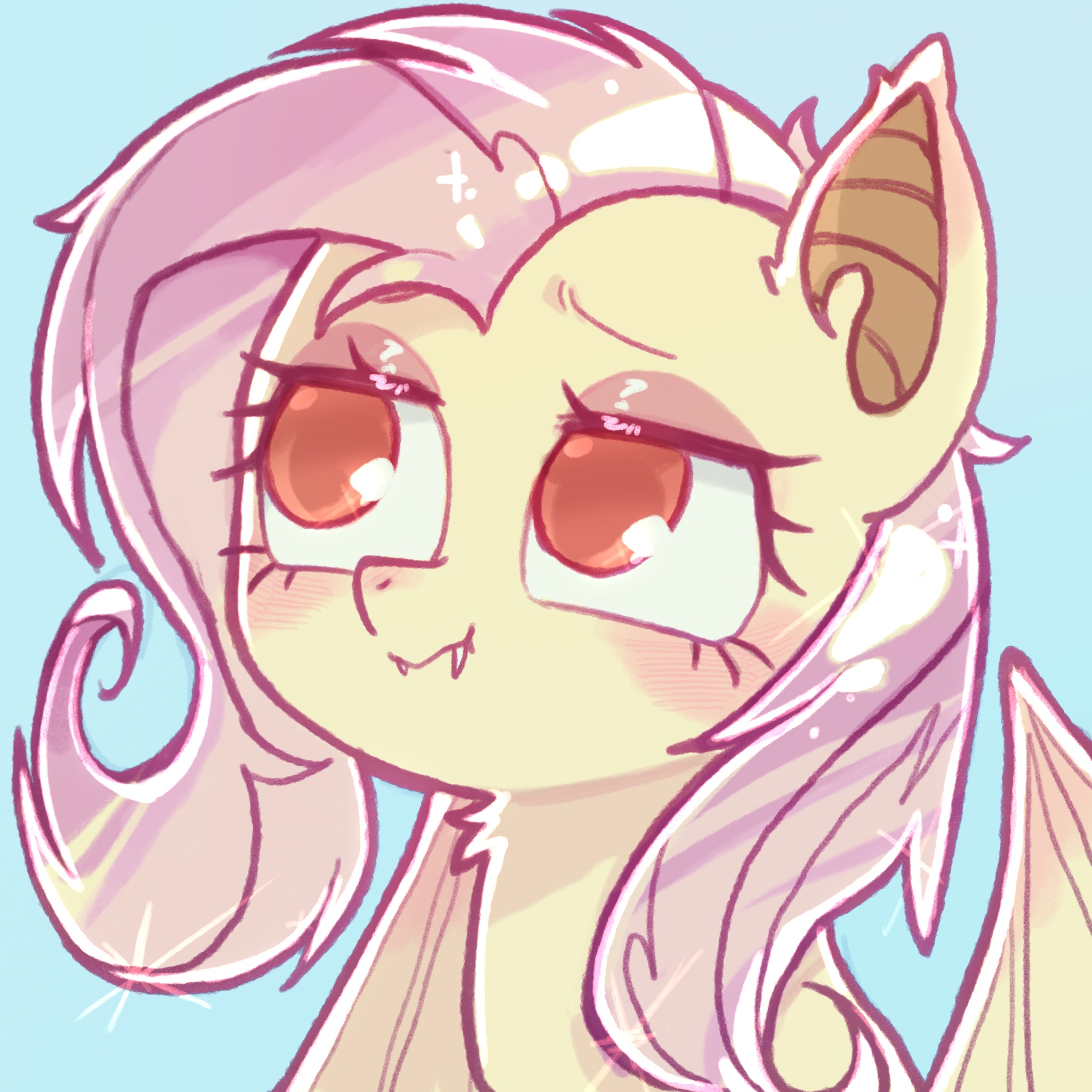 #3601210 - safe, artist:izuchi, fluttershy, bat pony, pony, g4, bat ...