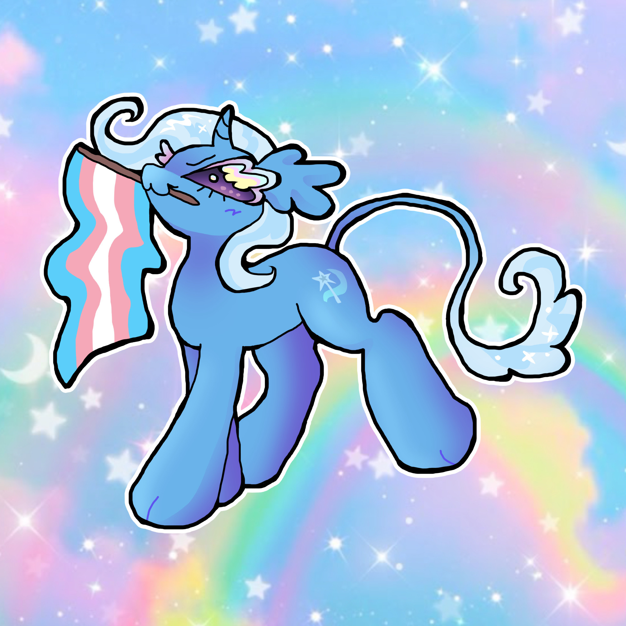 #3621644 - safe, artist:larvaecandy, trixie, pony, unicorn, g4, cloven ...