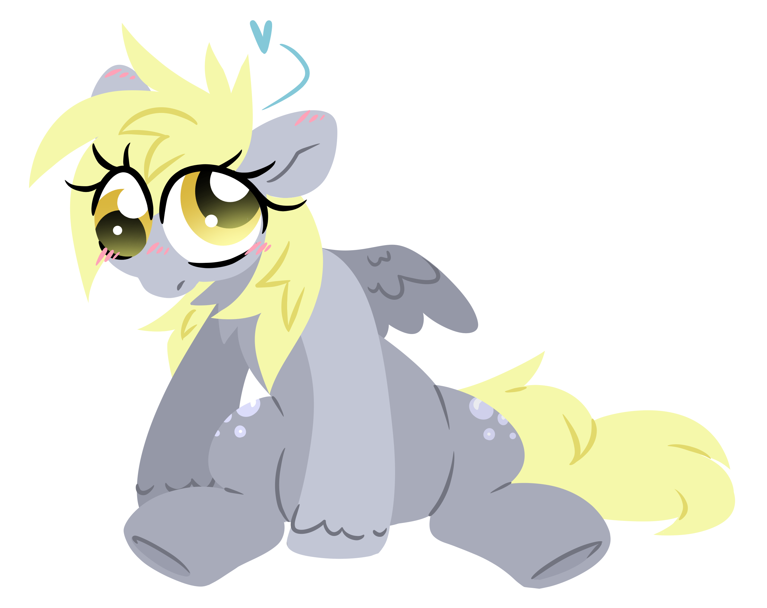 #3624034 - safe, artist:crazysketch101, derpy hooves, pegasus, pony, g4, blushing, derp, female ...