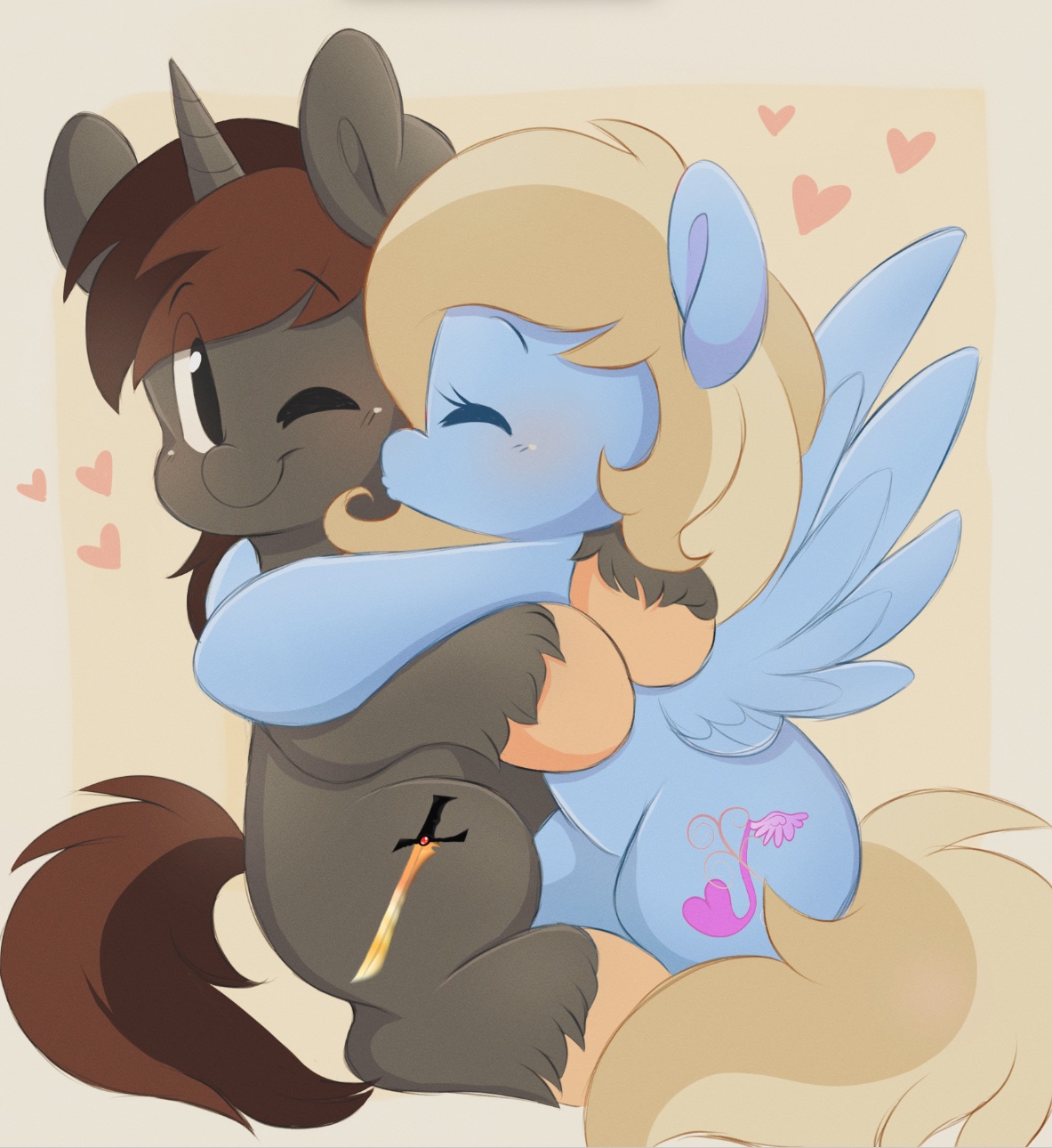 #3624077 - safe, artist:tamabel, oc, oc only, oc:lusty symphony, oc:twisty, pegasus, pony ...