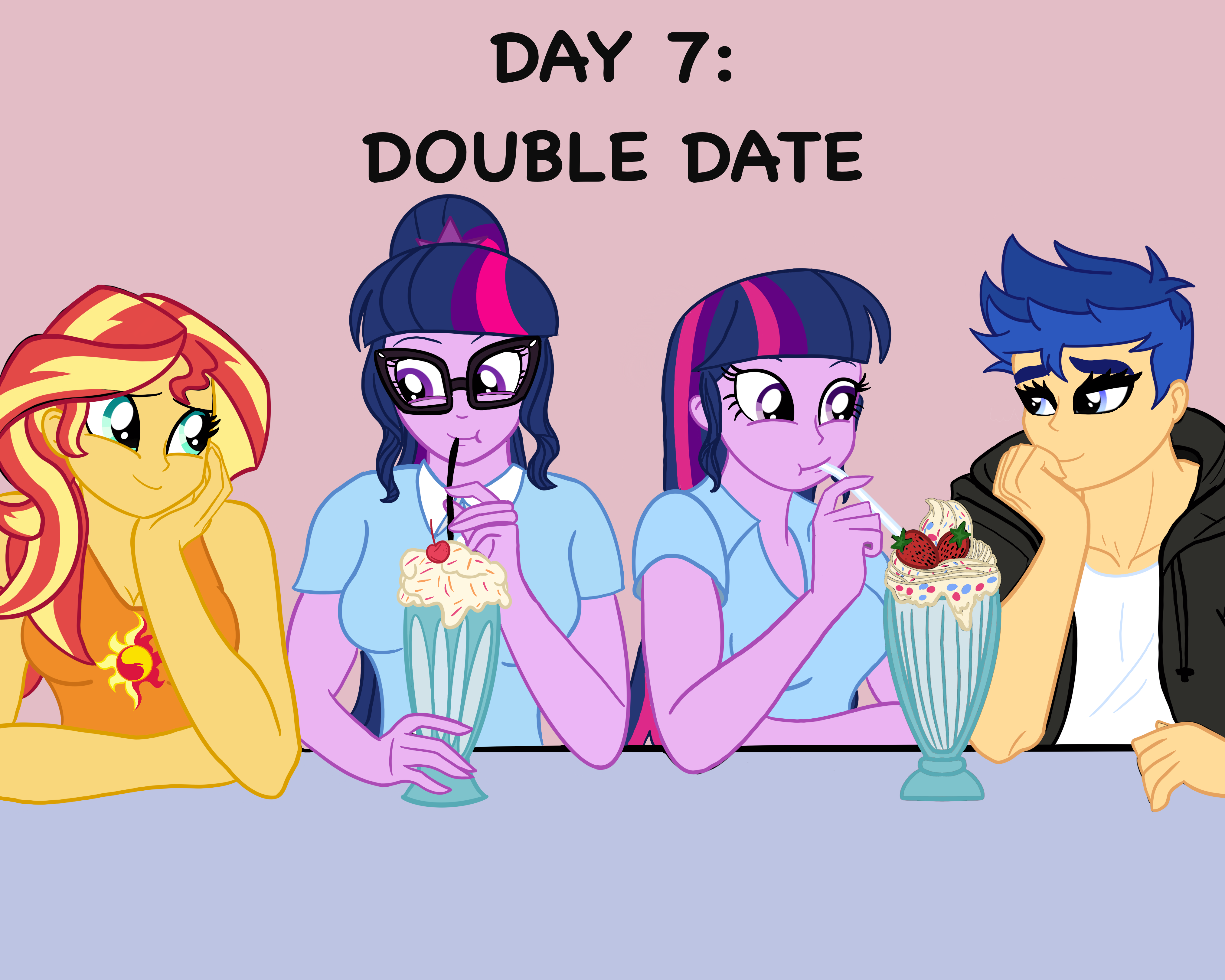 #3624865 - safe, flash sentry, sci-twi, sunset shimmer, twilight sparkle, human, equestria girls ...