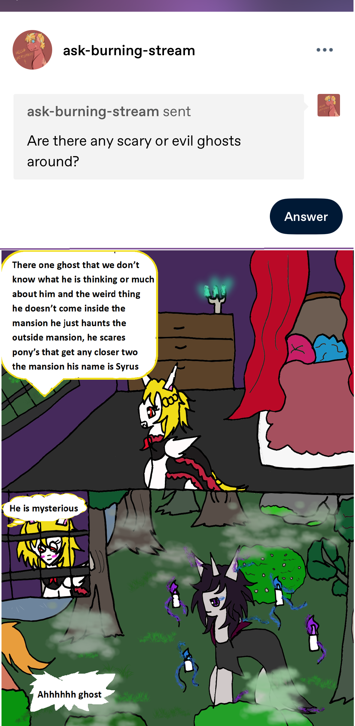 #3624939 - safe, artist:ask-luciavampire, oc, oc:scarlet rose (ask ...