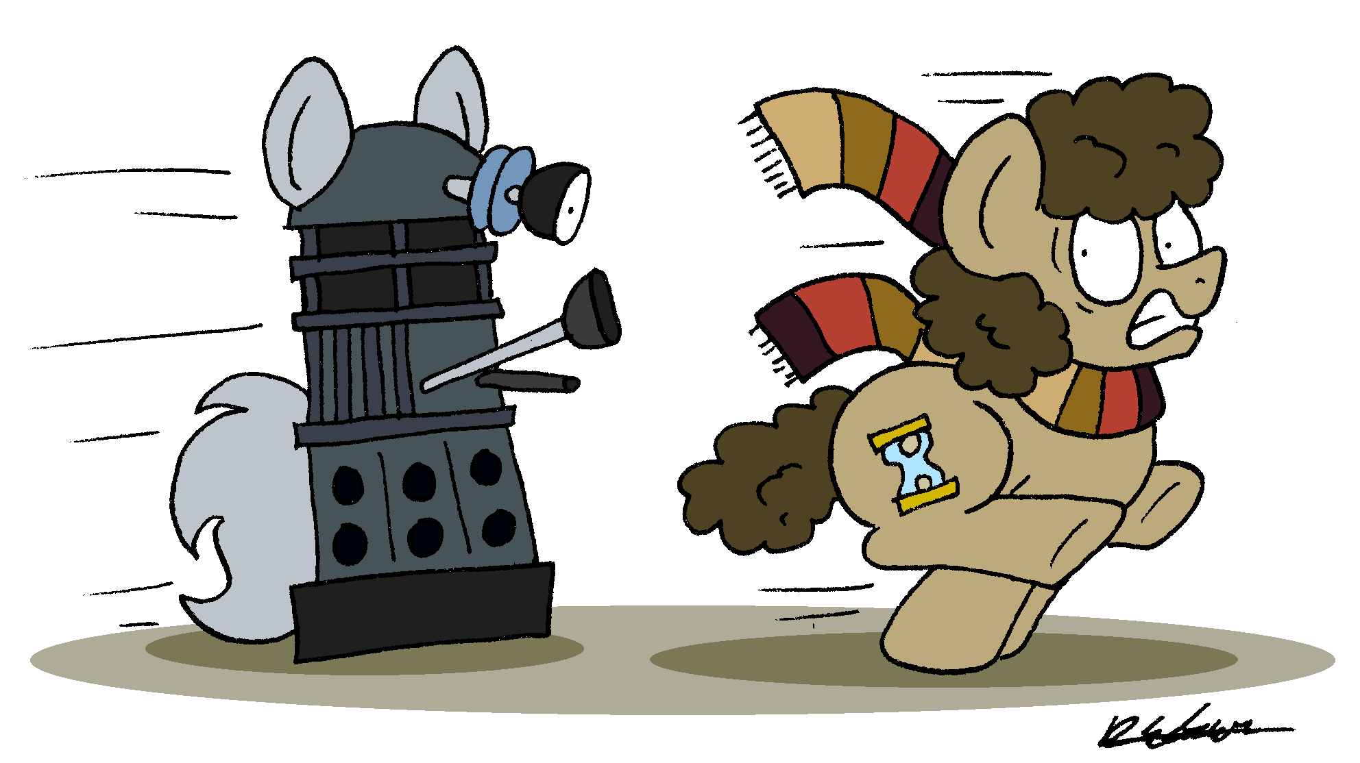 #3625031 - safe, artist:bobthedalek, doctor whooves, time turner, earth ...