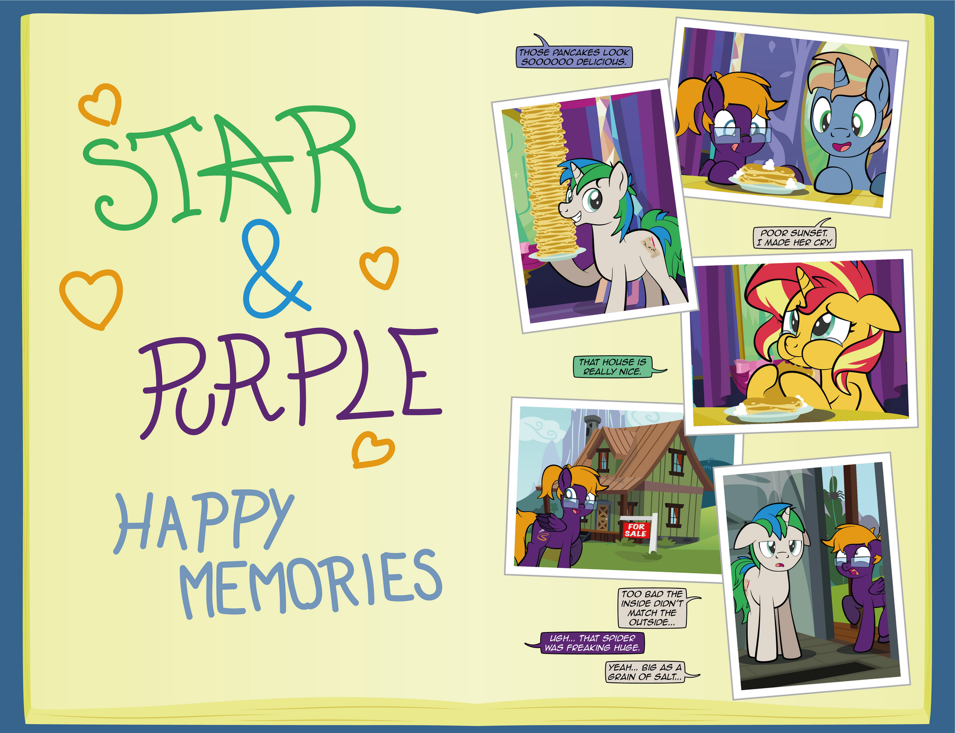 #3628578 - safe, artist:alexdti, sunset shimmer, oc, oc:brainstorm ...