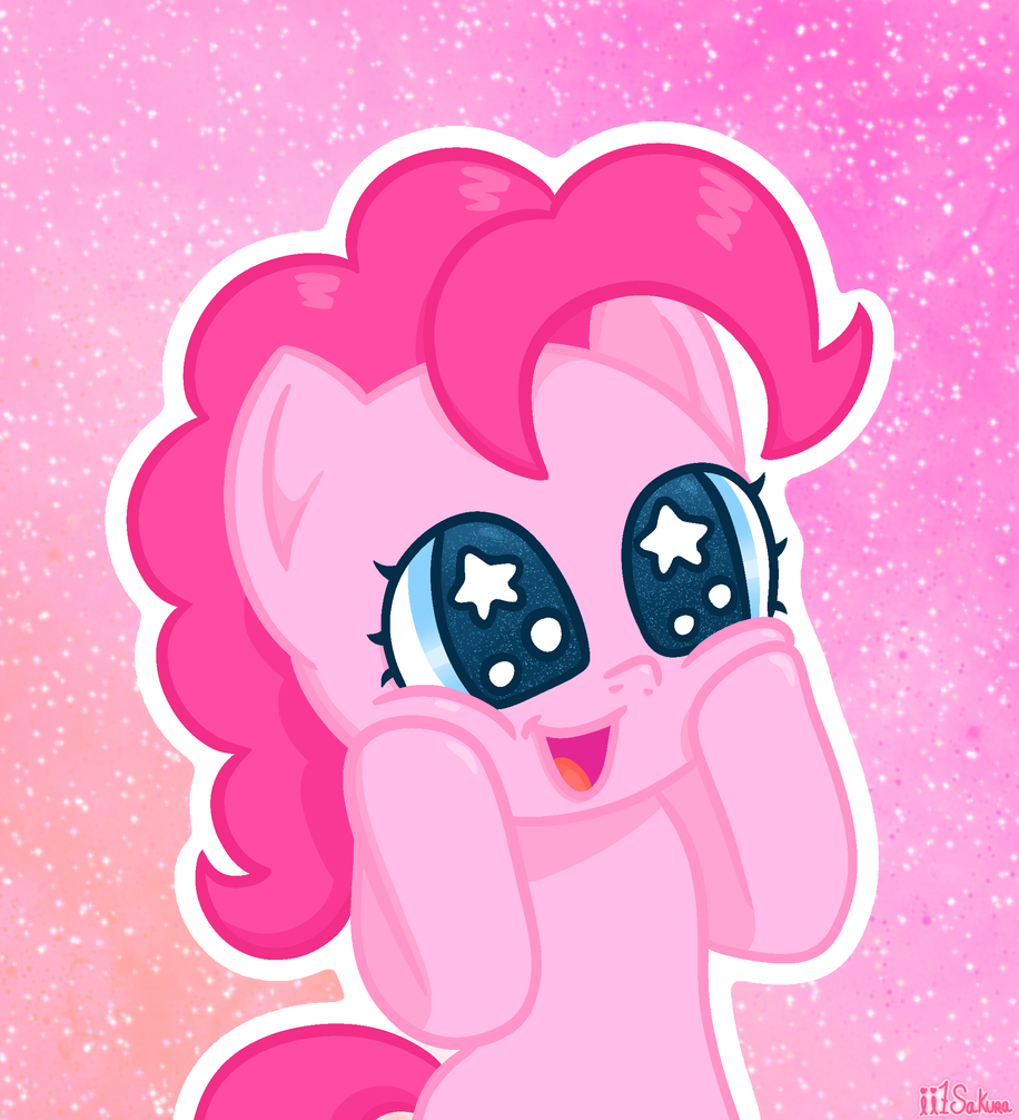 #3629190 - safe, artist:iiis4kura, pinkie pie, earth pony, pony, g4, female, redraw, solo ...