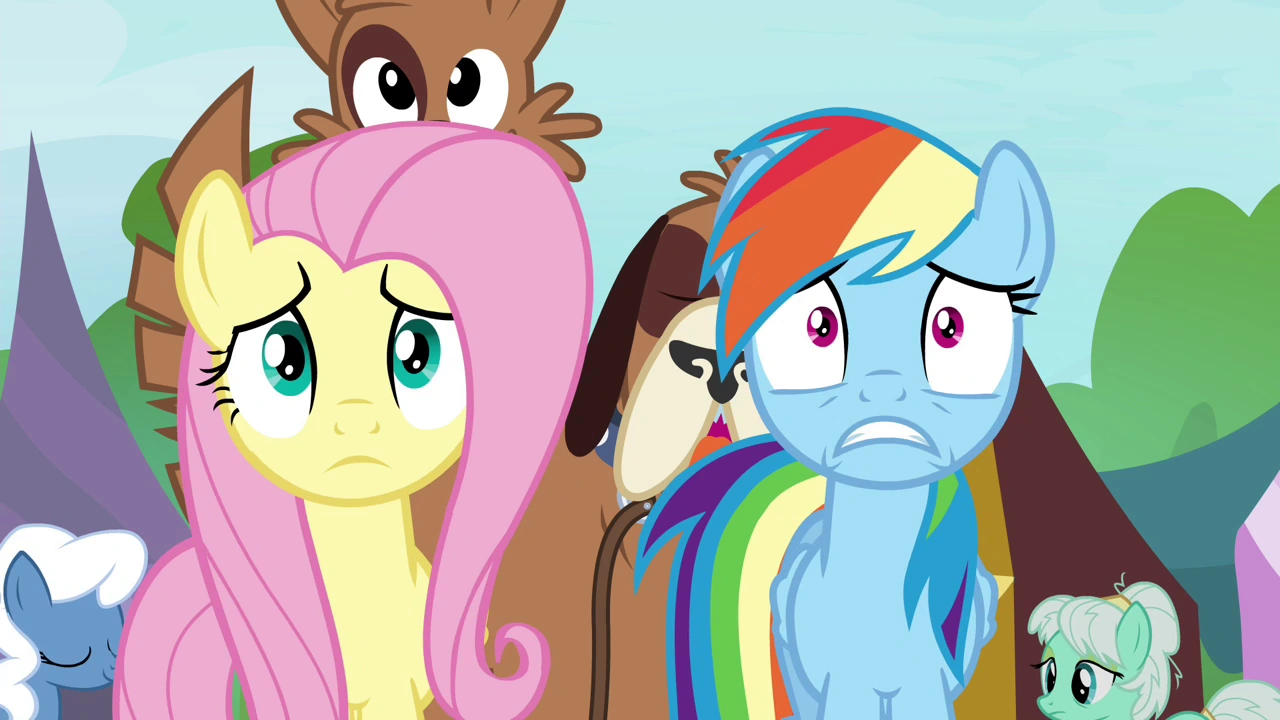 #3630217 - safe, screencap, cloudy morning, fluttershy, rainbow dash ...