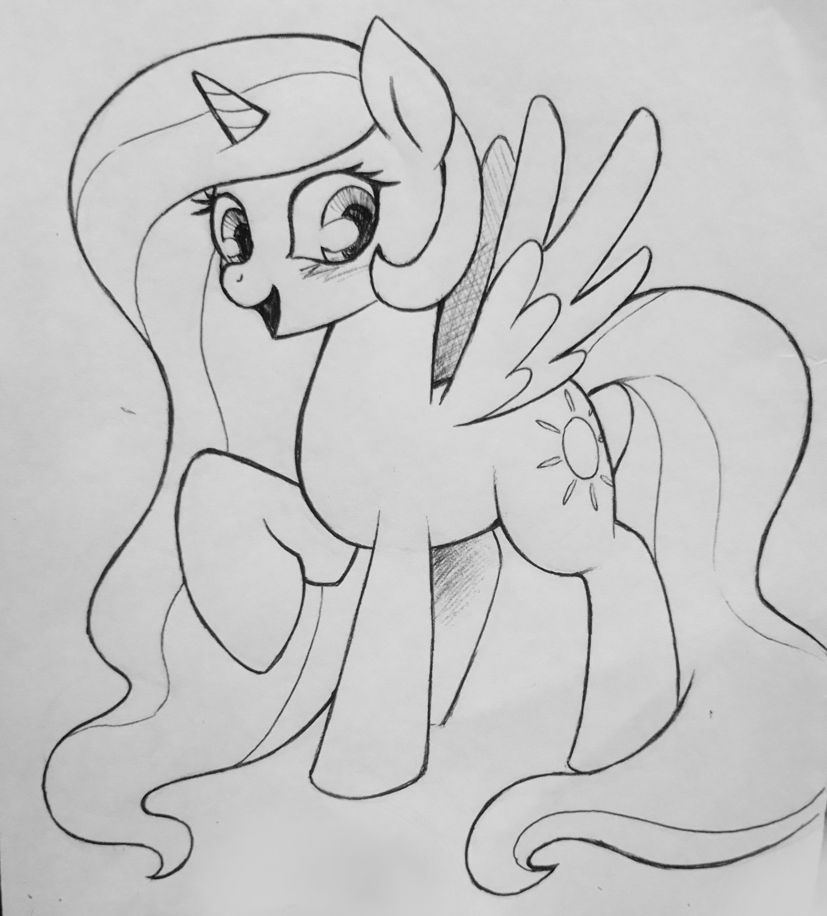 #3632533 - safe, artist:public mistake, princess celestia, alicorn ...