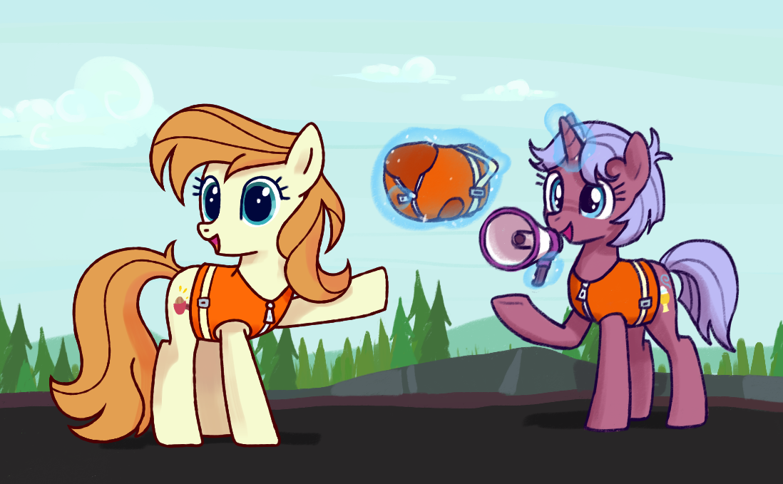 #3618161 - safe, artist:backgroundmares, agua fresca, lily peel ...