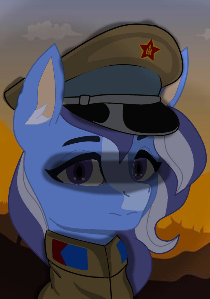 #3618664 - safe, oc, oc only, pony, 80s, art, bust, clothes, communism ...