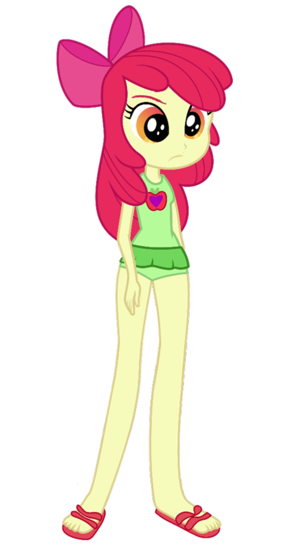 #3619012 - safe, artist:gaelgaming1, apple bloom, human, equestria ...