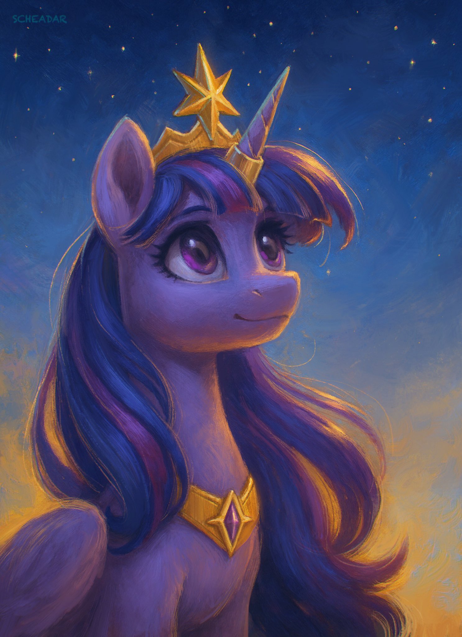 #3638535 - safe, artist:scheadar, twilight sparkle, alicorn, pony, g4 ...