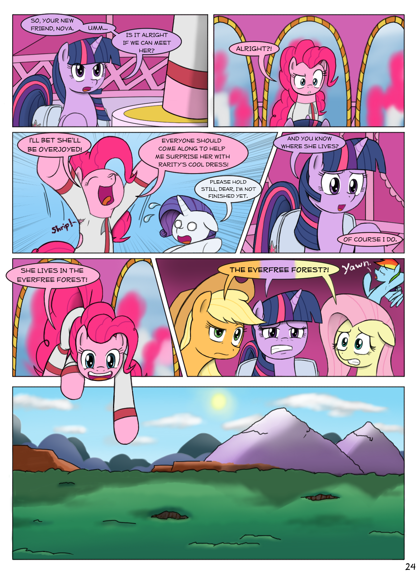 #3647264 - safe, artist:multitazker, applejack, fluttershy, pinkie pie, rainbow dash, rarity ...