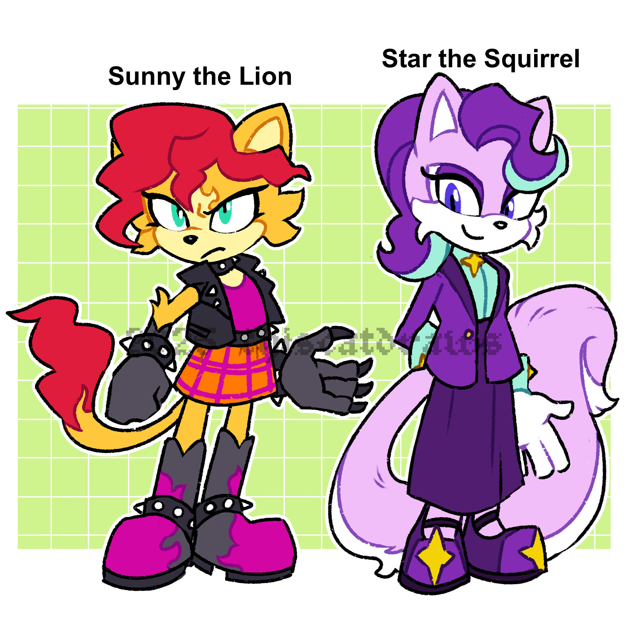 #3647686 - safe, artist:thiscatdraws, starlight glimmer, sunset shimmer, big cat, lion, mobian ...