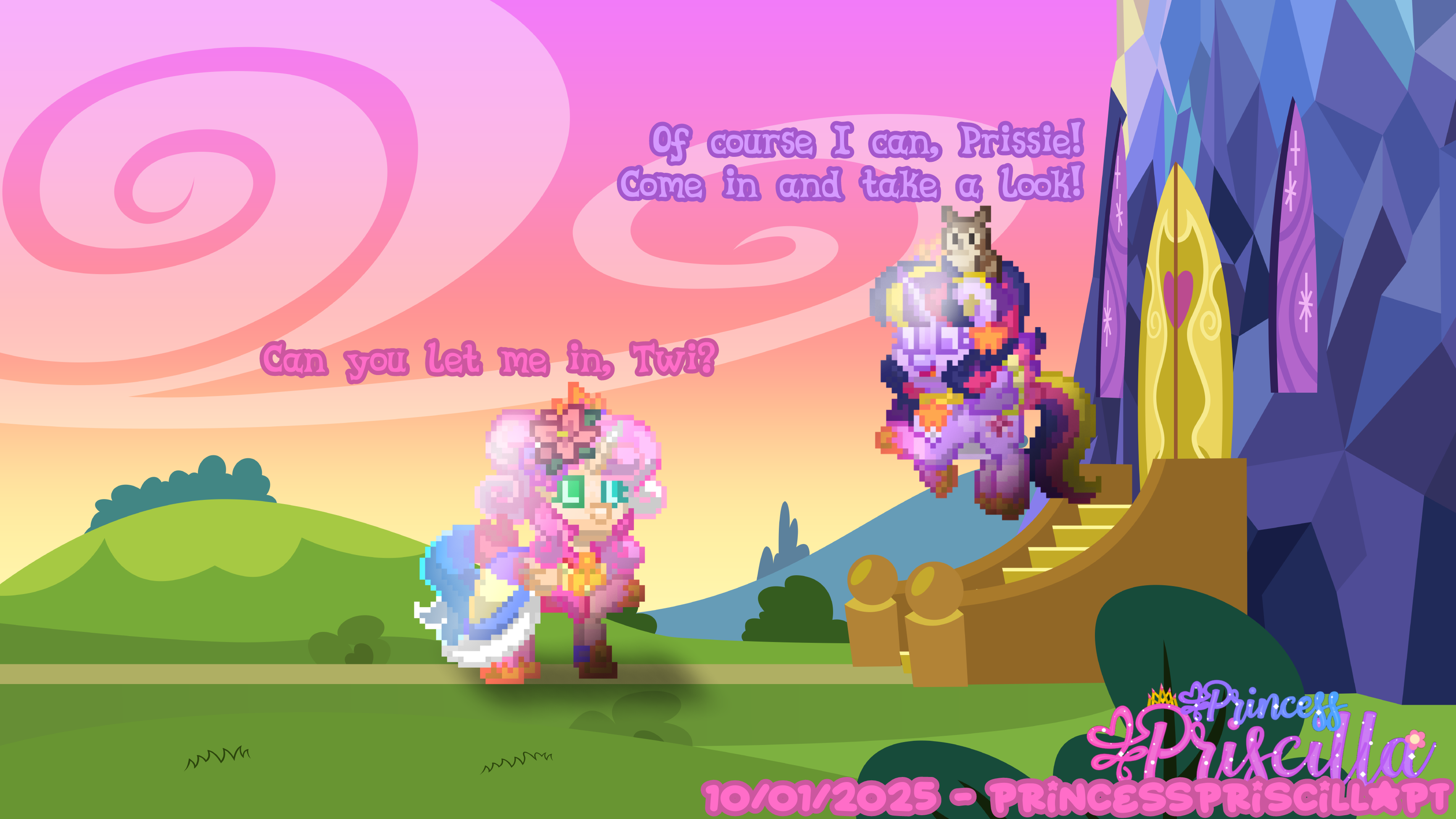 #3648485 - safe, owlowiscious, twilight sparkle, oc, oc:princess ...