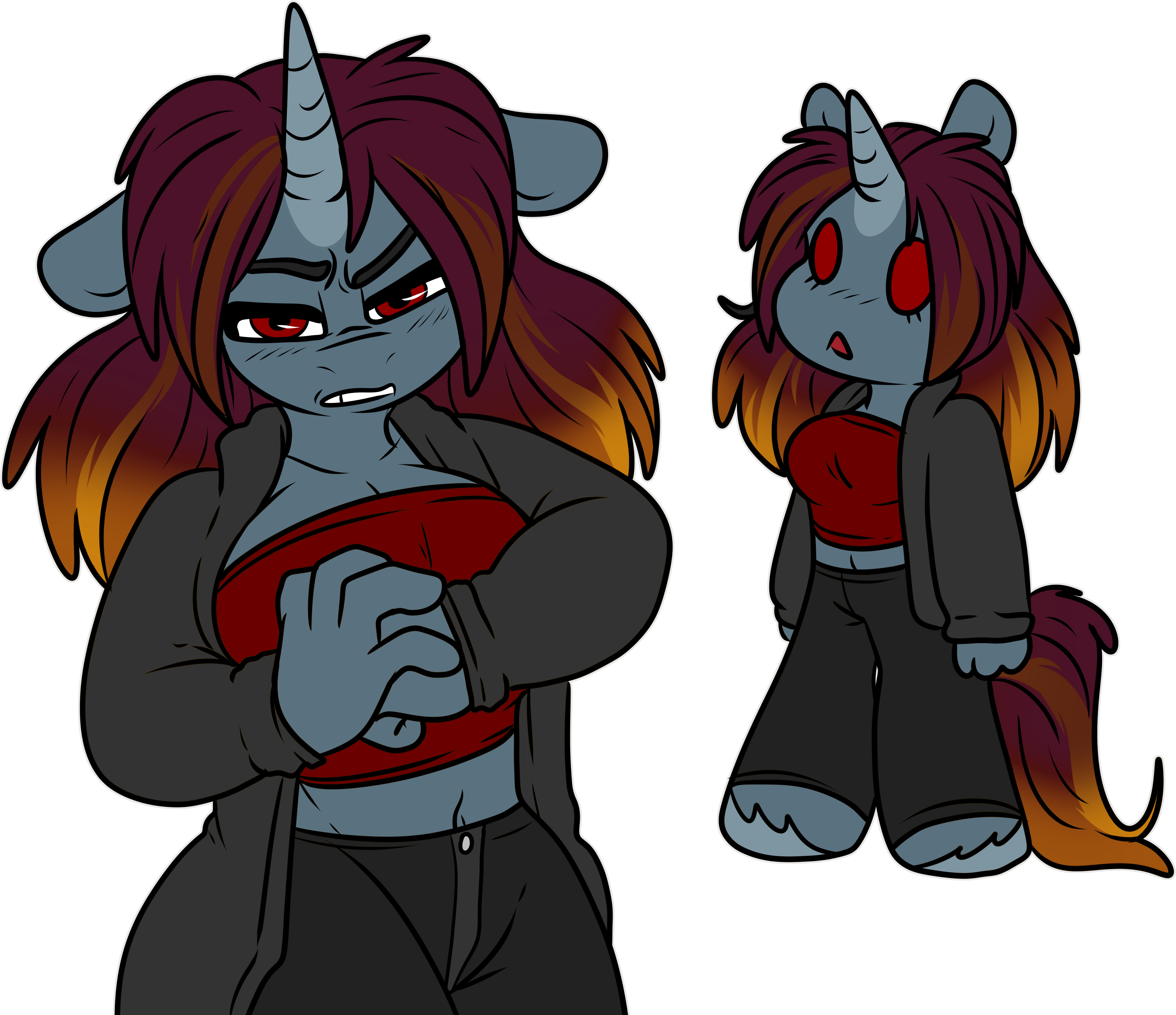 #3649751 - safe, artist:gluttonace, oc, oc only, unnamed oc, earth pony, anthro, adoptable ...