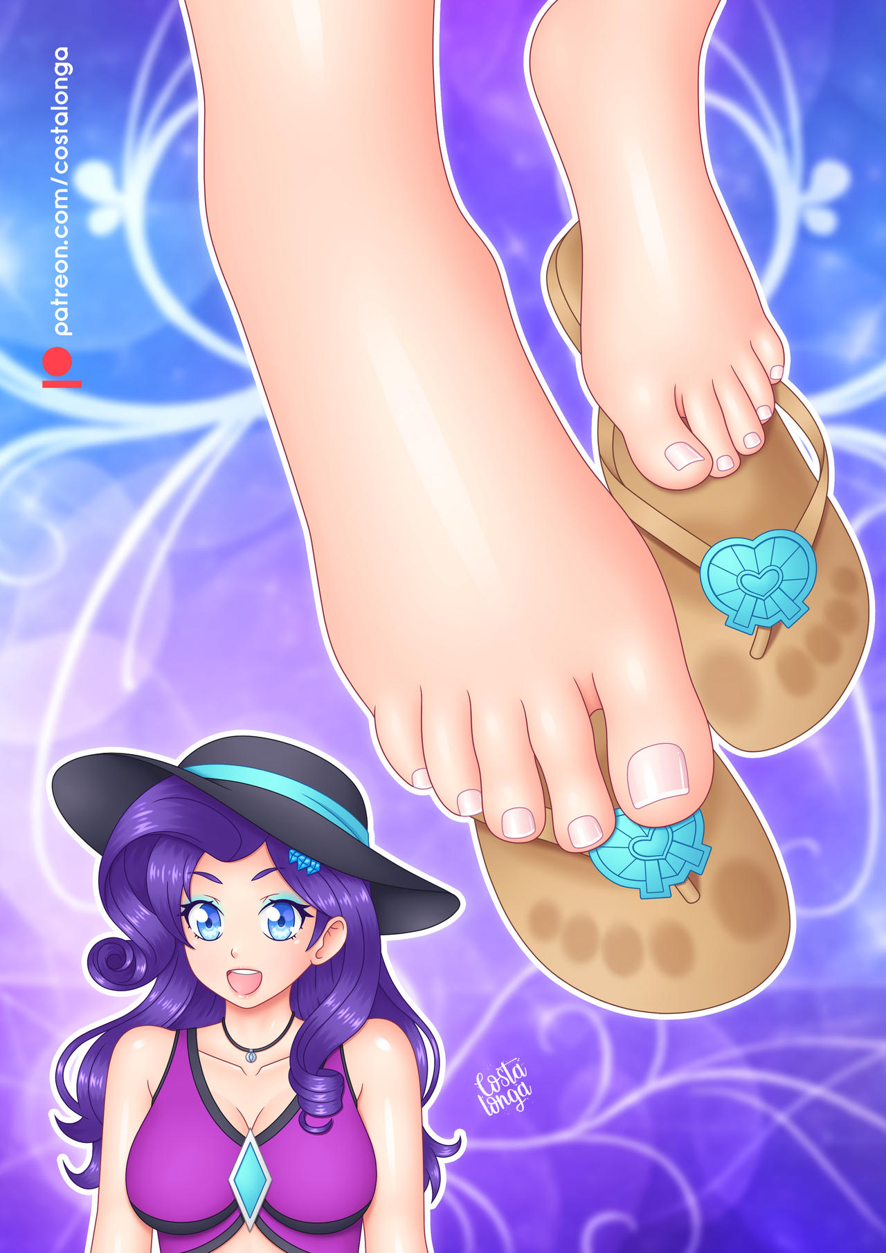 #3650139 - safe, alternate version, artist:costalonga, rarity, human, equestria girls, g4, 2d ...