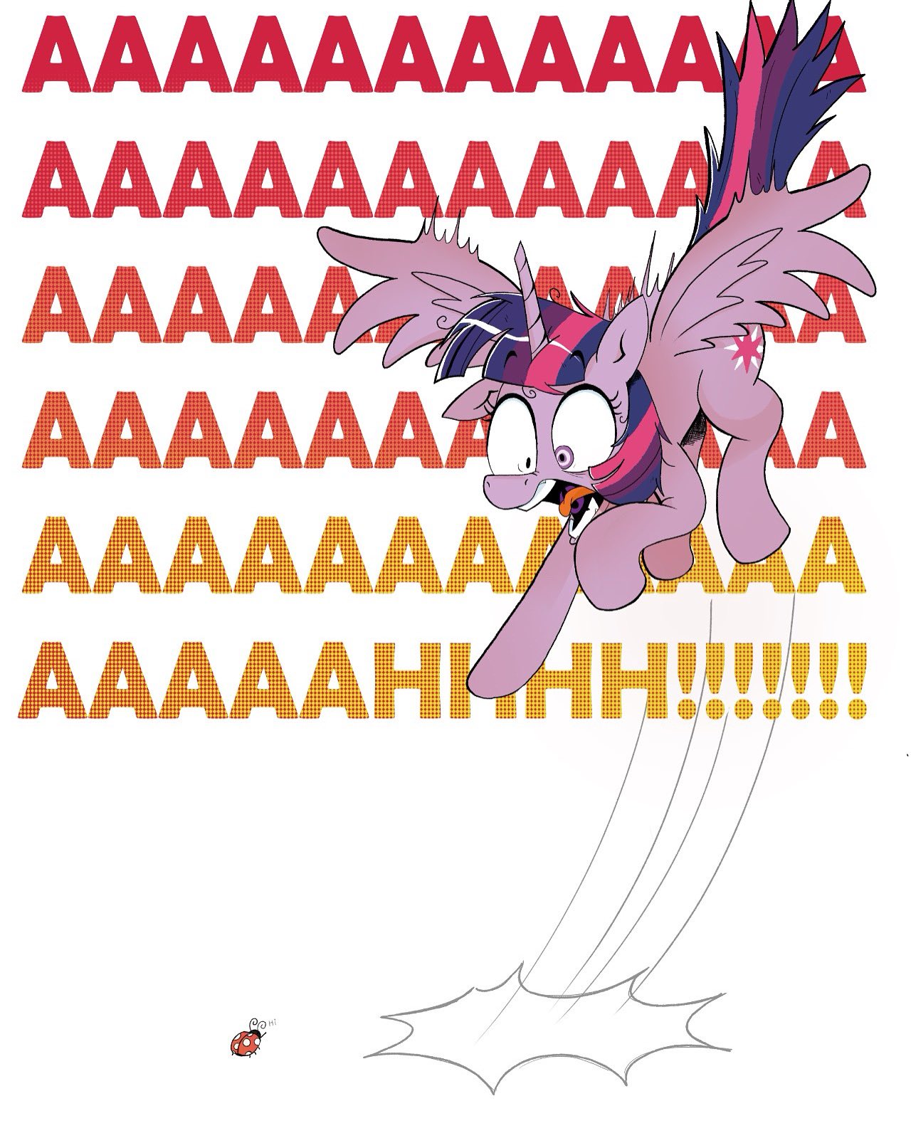 #3650460 - safe, artist:gadictoo, twilight sparkle, alicorn, insect ...