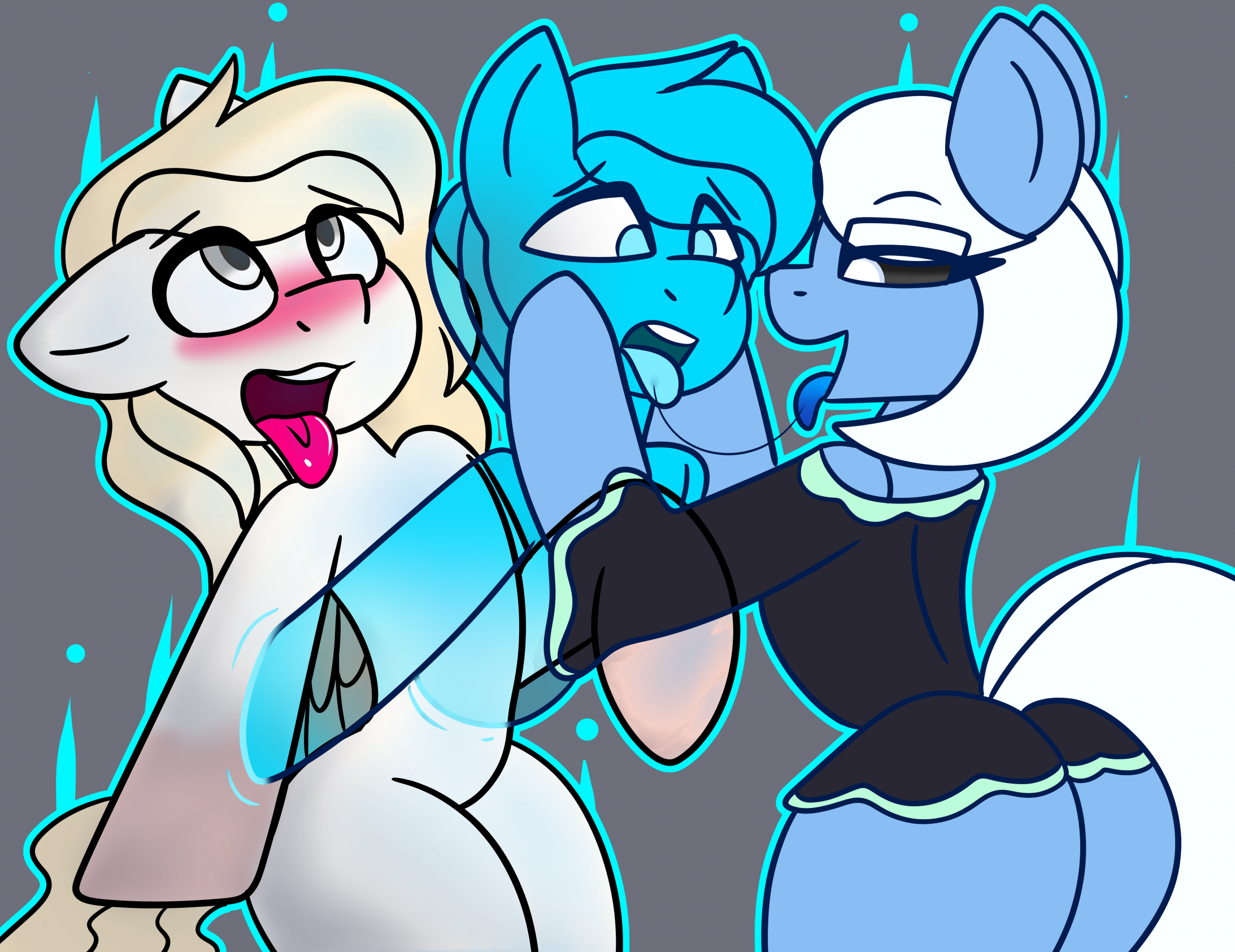 #3660371 - oc name needed, suggestive, artist:askhypnoswirl, oc, oc only, earth pony, pegasus ...