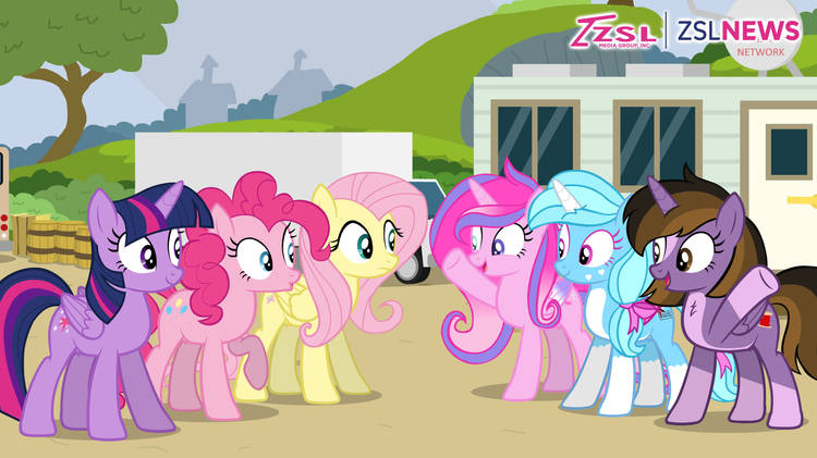 #3652294 - safe, artist:zslnews, fluttershy, pinkie pie, twilight ...