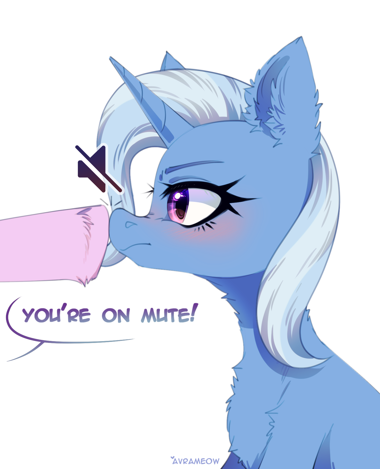 #3662353 - safe, artist:avrameow, starlight glimmer, trixie, pony, unicorn, g4, boop, chest ...