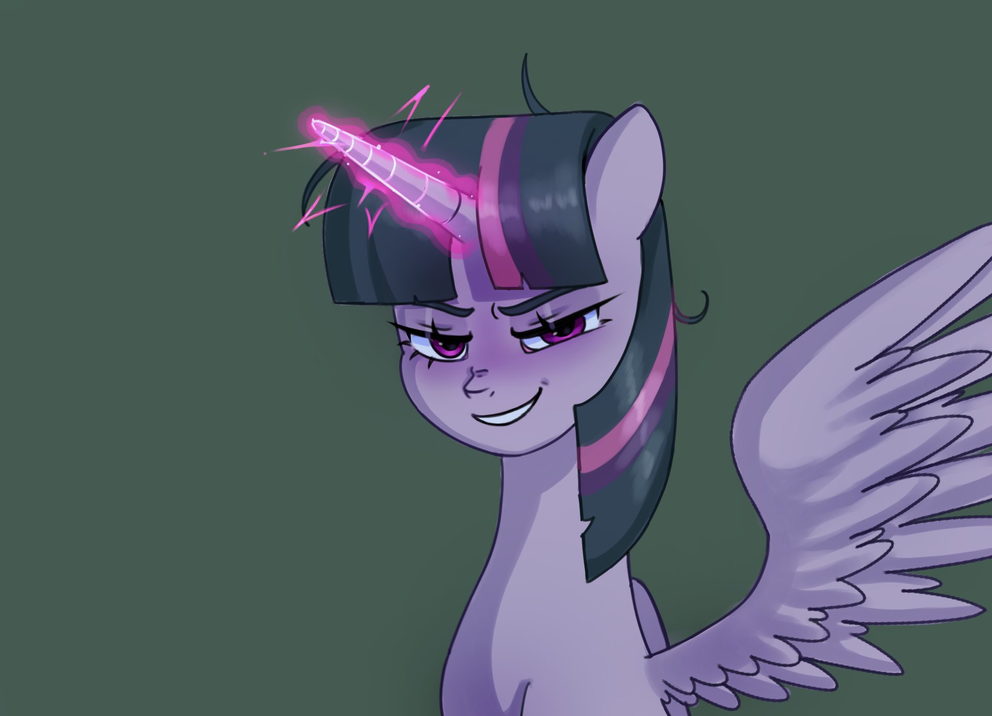 #3666188 - safe, artist:shagin_, mean twilight sparkle, alicorn, pony ...