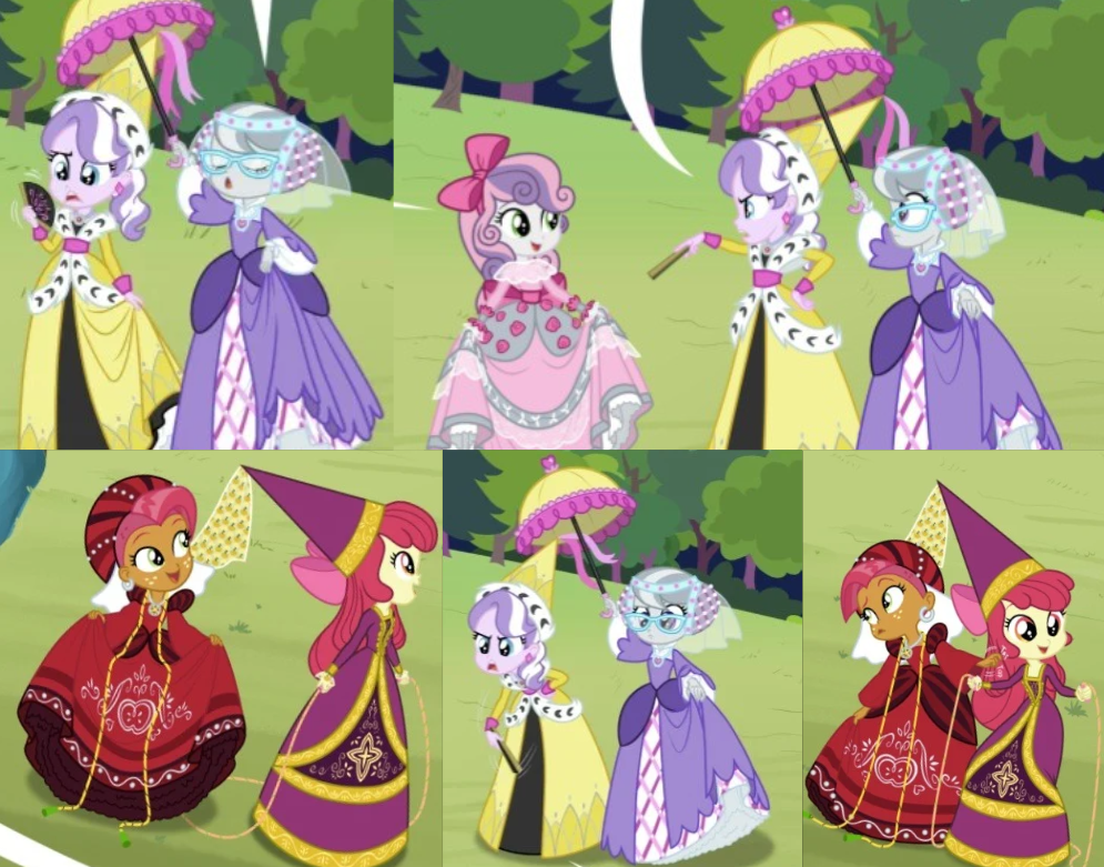 #3674183 - safe, artist:sapphiregamgee, edit, apple bloom, babs seed ...