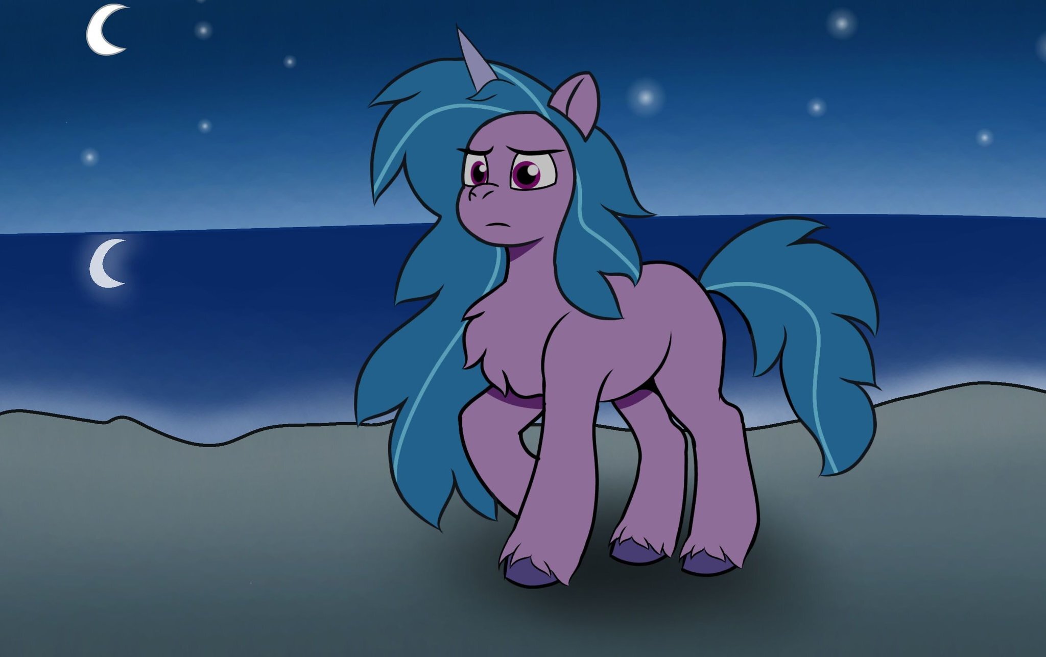 #3680835 - safe, artist:tsumury, izzy moonbow, pony, unicorn, g5, my little pony: tell your tale ...