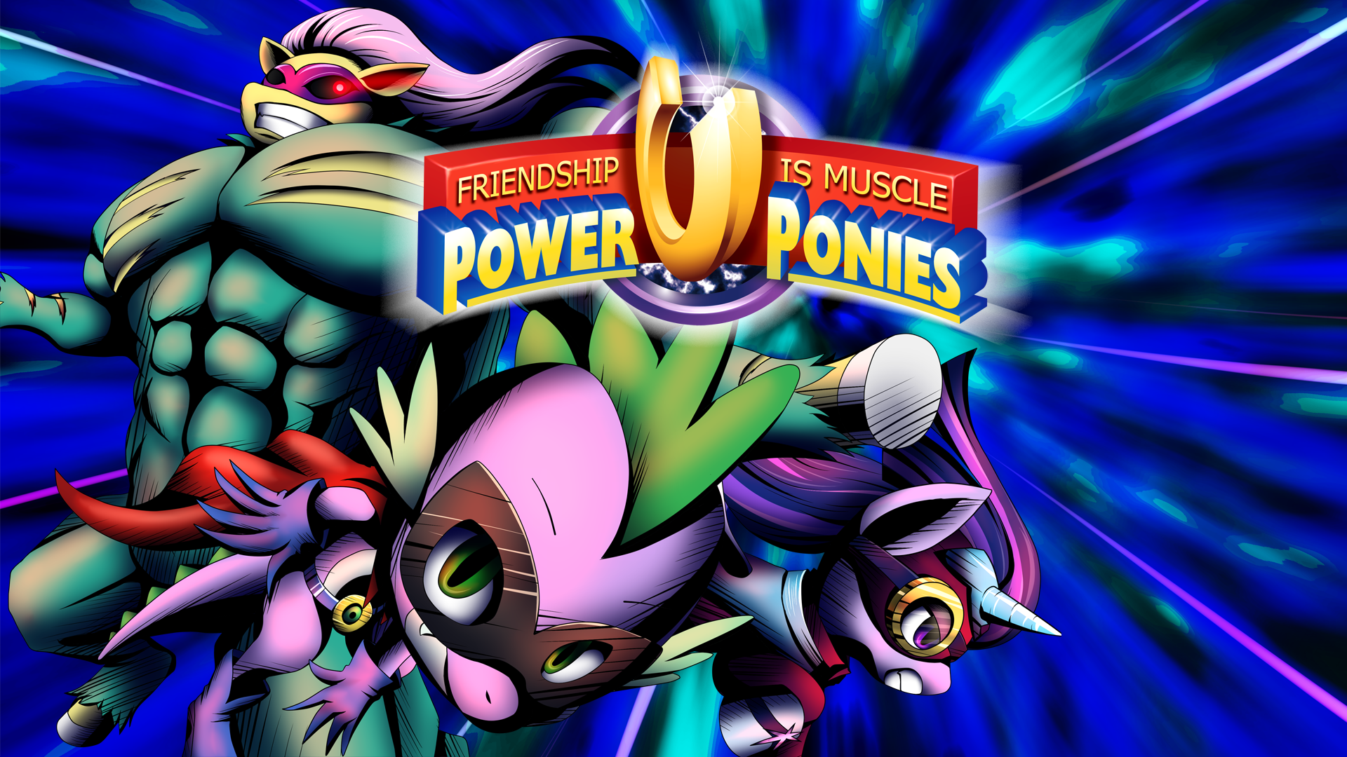 #3670085 - safe, fluttershy, humdrum, masked matter-horn, saddle rager ...