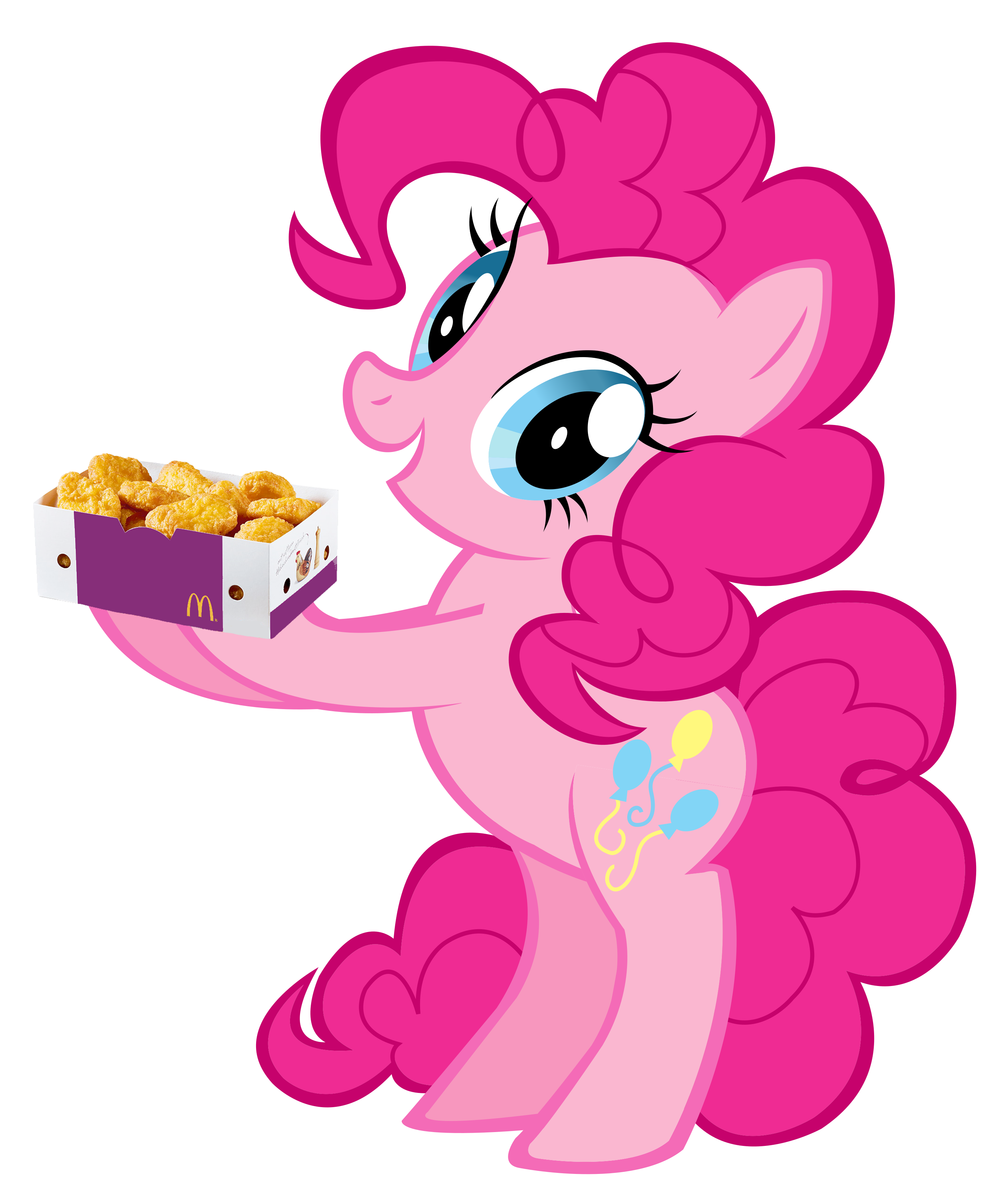 #3670256 - safe, pinkie pie, earth pony, pony, g4, box, chicken meat ...