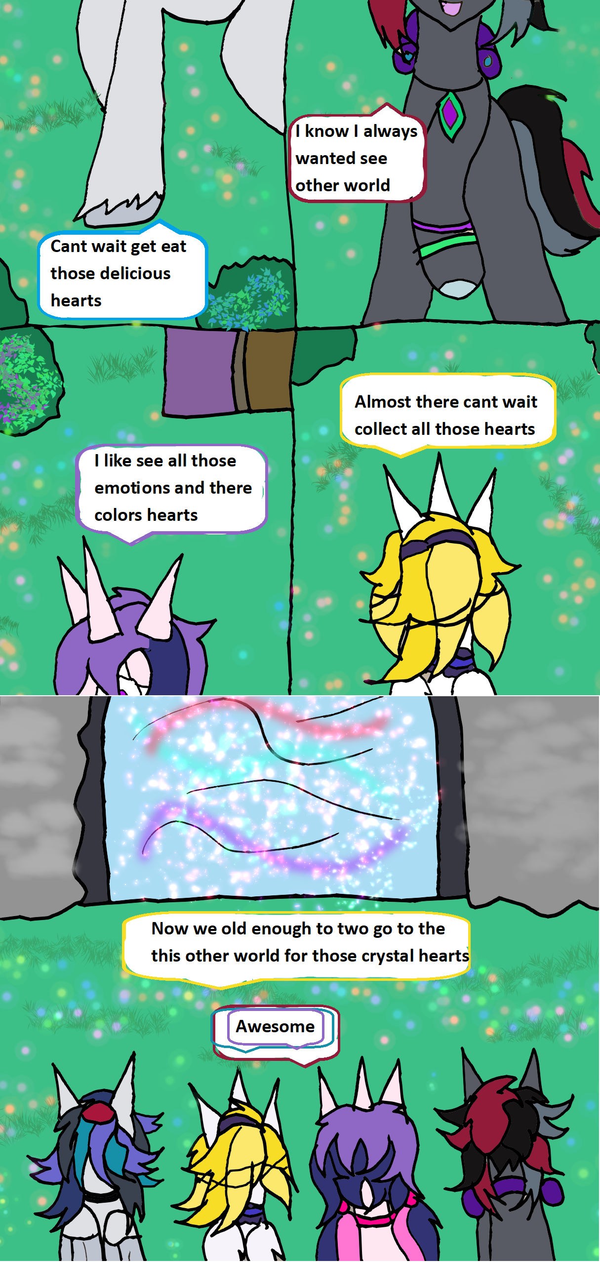 #3673395 - safe, artist:ask-luciavampire, oc, oc only, oc:ash shine, oc:chase aiden, oc:karin ...