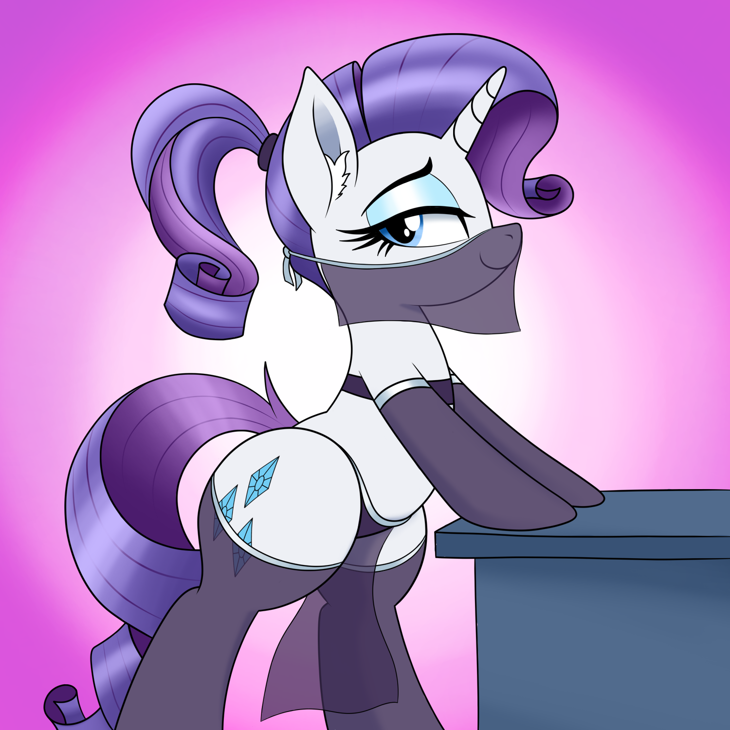 #3750976 - safe, artist:vomitvomiting, rarity, pony, unicorn, g4, belly ...