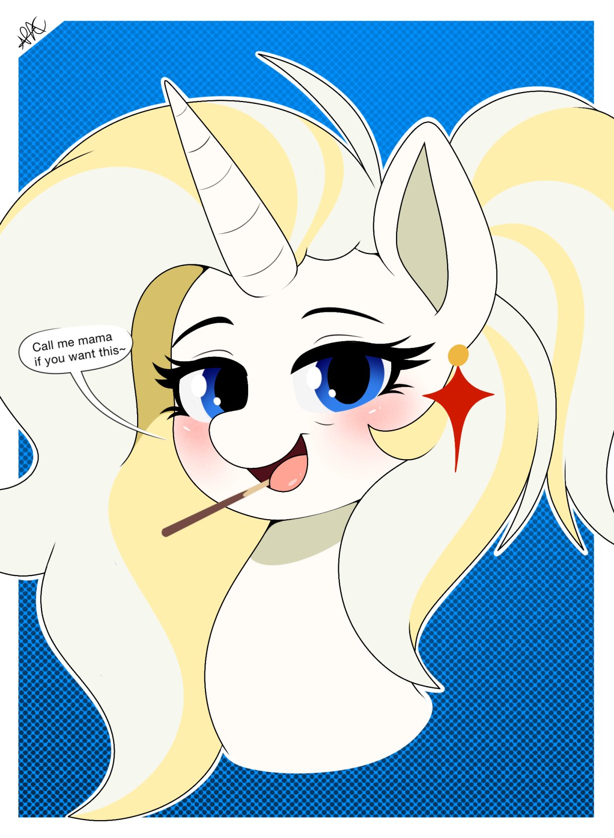 #3799568 - safe, artist:nr_ac, oc, oc only, oc:laoguang, unicorn, bust ...