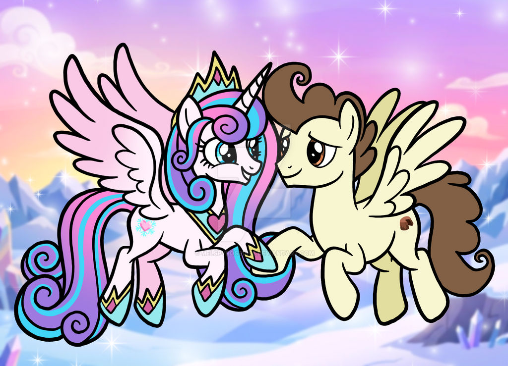#3847484 - safe, artist:melspyrose1998, pound cake, princess flurry ...