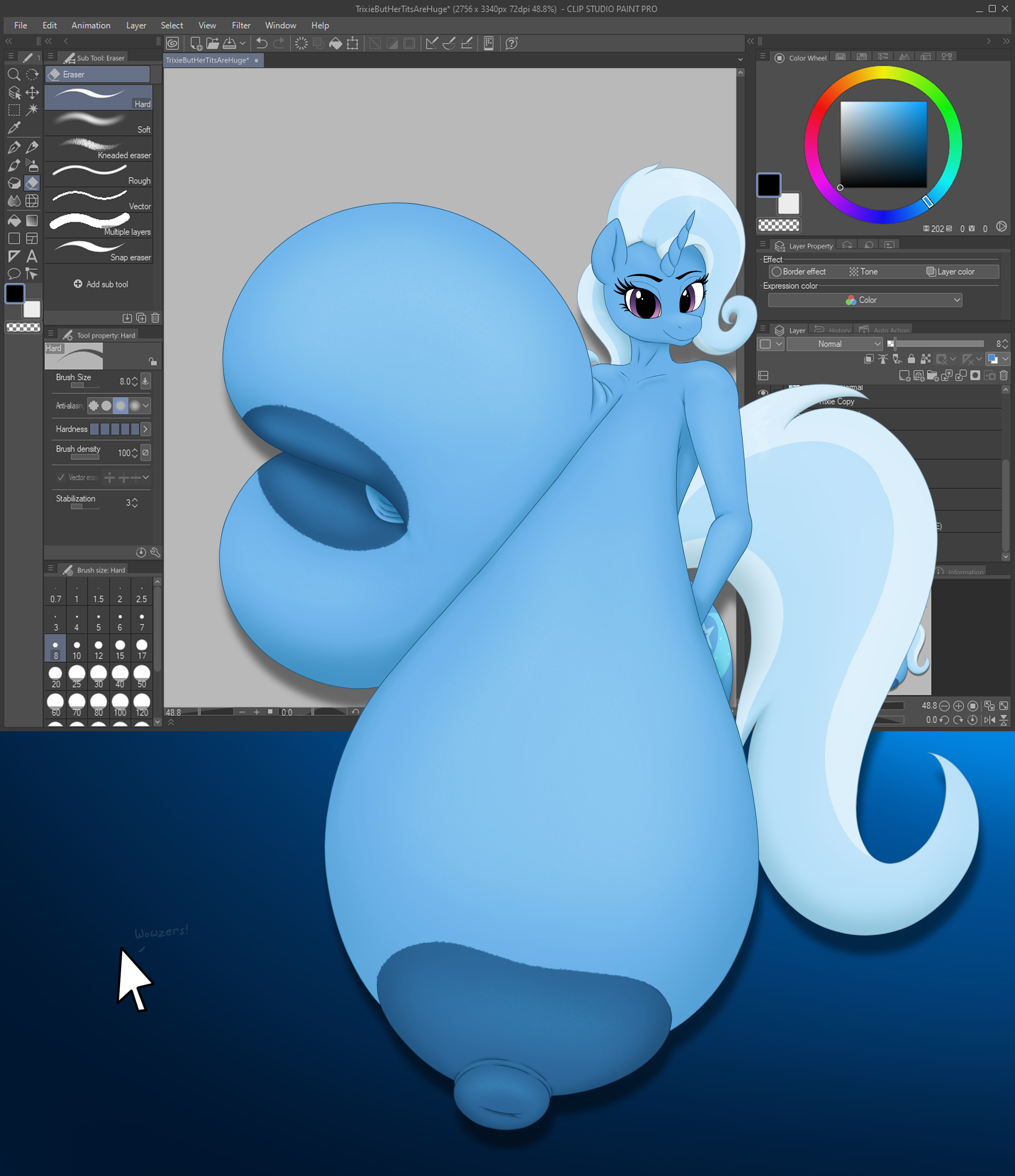 3886006 Questionable Artist Hugeepicdude Trixie Unicorn Anthro